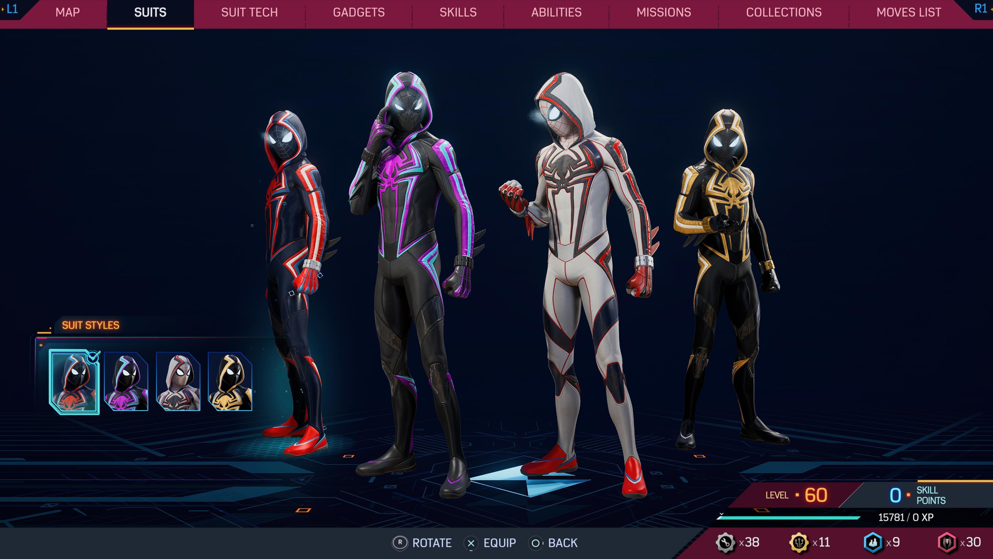 Every Unlockable Suit in Marvel's Spider-Man 2