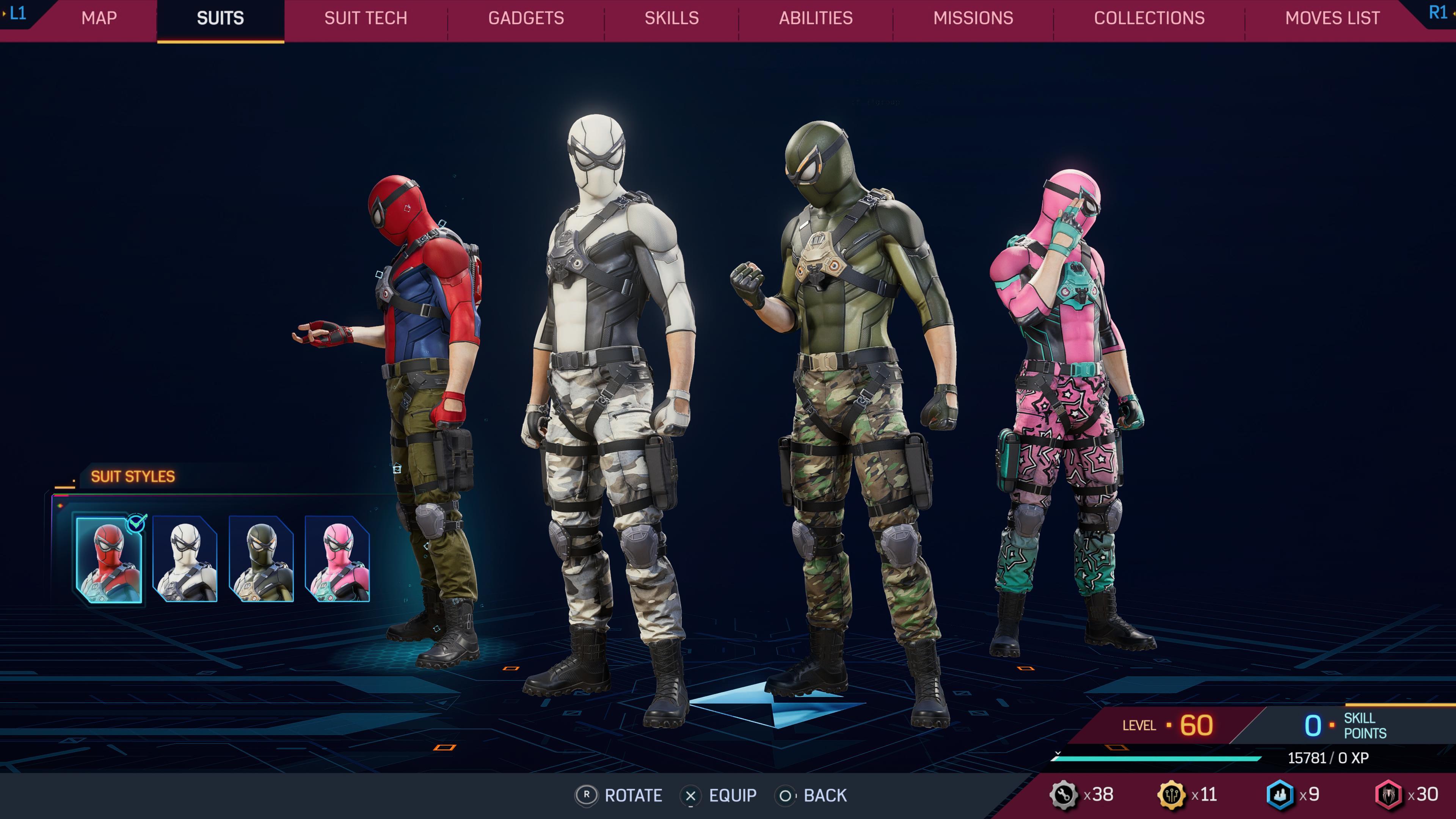 Every Unlockable Suit in Marvel's Spider-Man 2