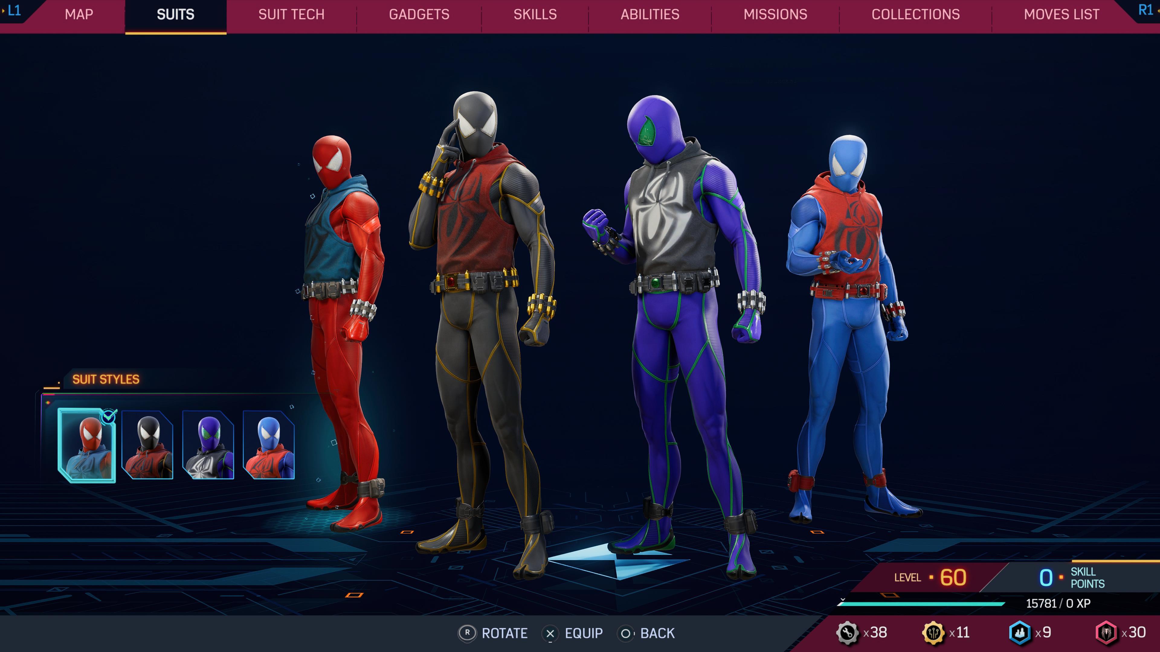 Every Unlockable Suit in Marvel's Spider-Man 2