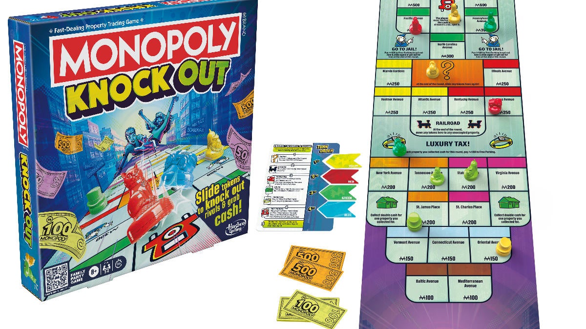 Slide to Win The New Monopoly Knockout Edition