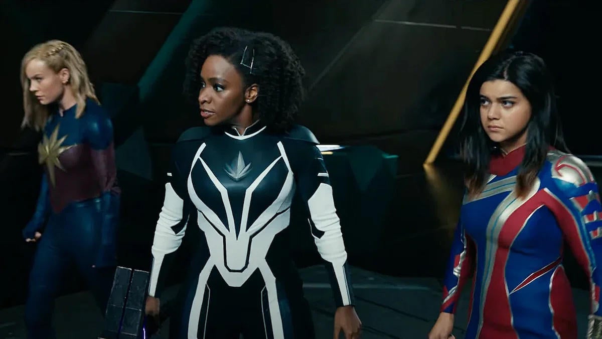 The Marvels Pokes Fun at SPOILER's Classic Superhero Costume
