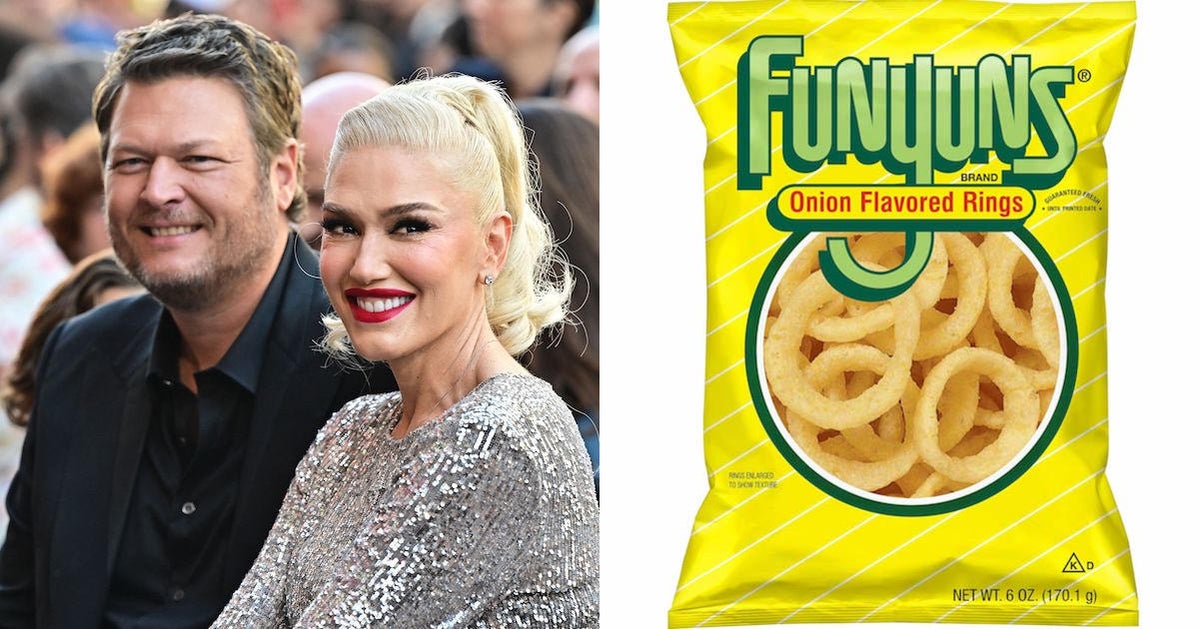 Gwen Stefani and Blake Shelton Once Dined on a Funyuns Turkey for ...