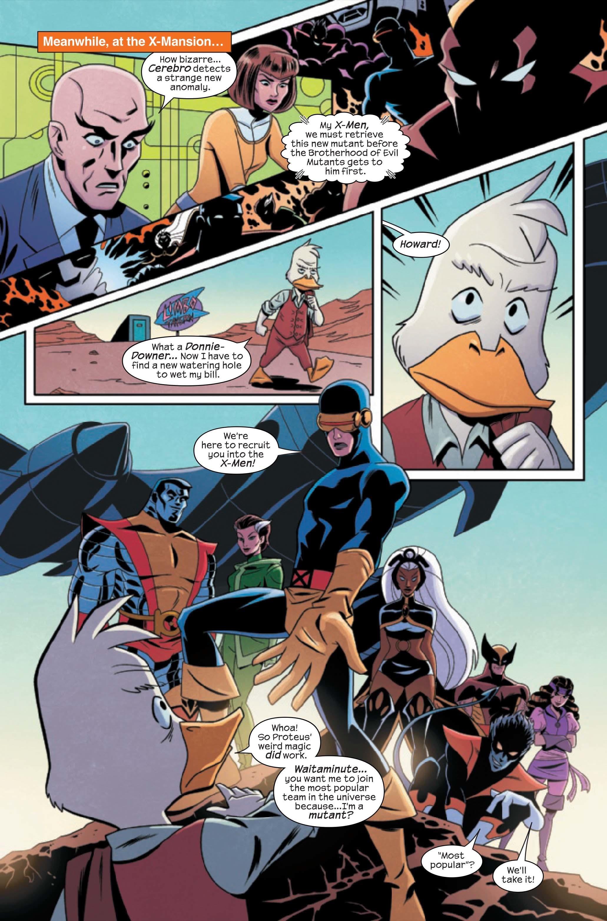The X-Men Recruit Howard the Duck In New Marvel Preview