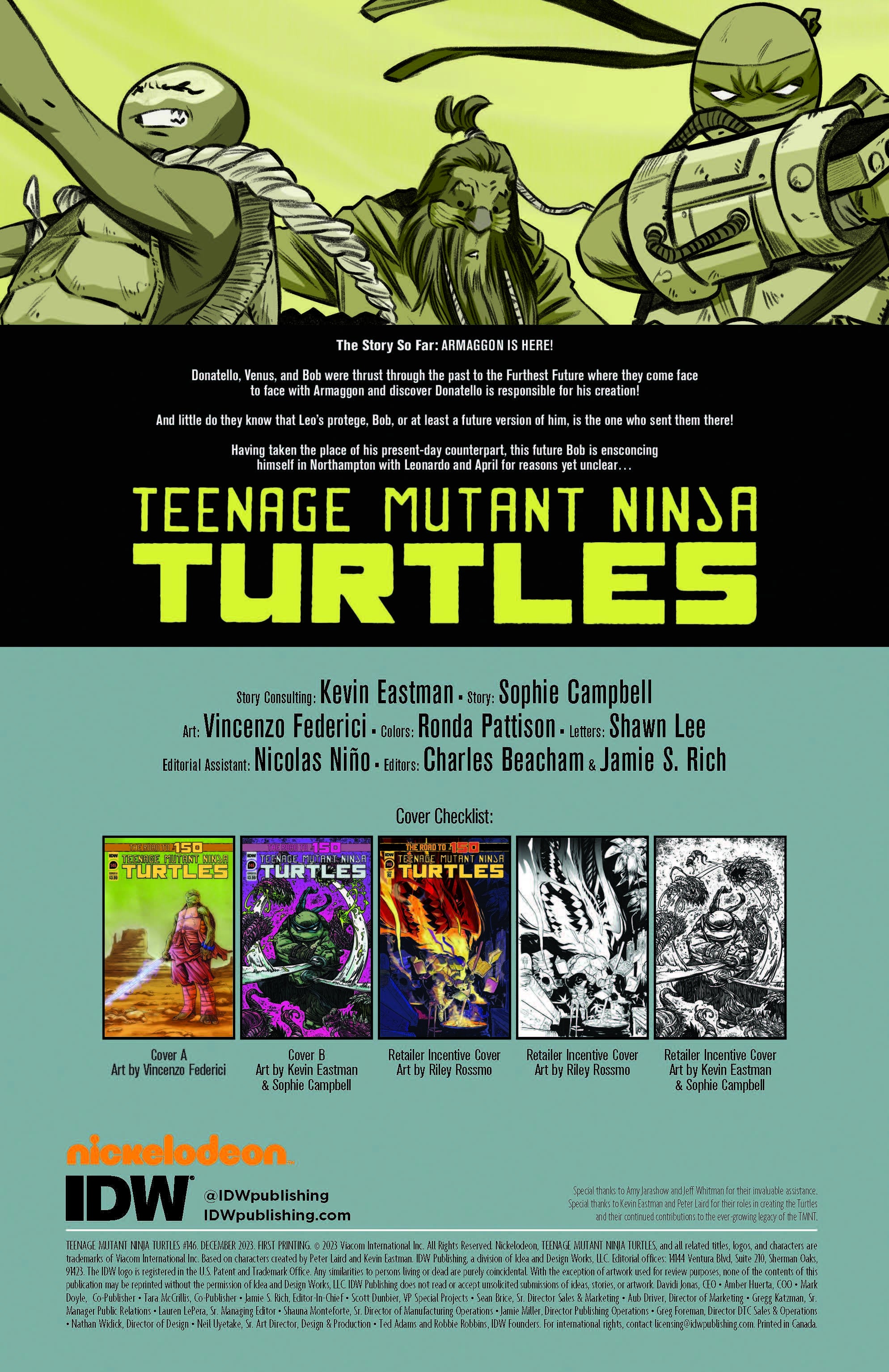 Teenage Mutant Ninja Turtles #146 Preview: The Road to #150 Continues