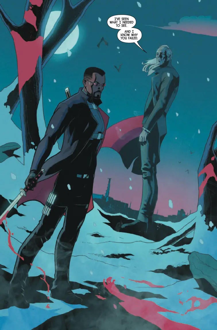 Blade and Dracula Team-Up in New Marvel Preview