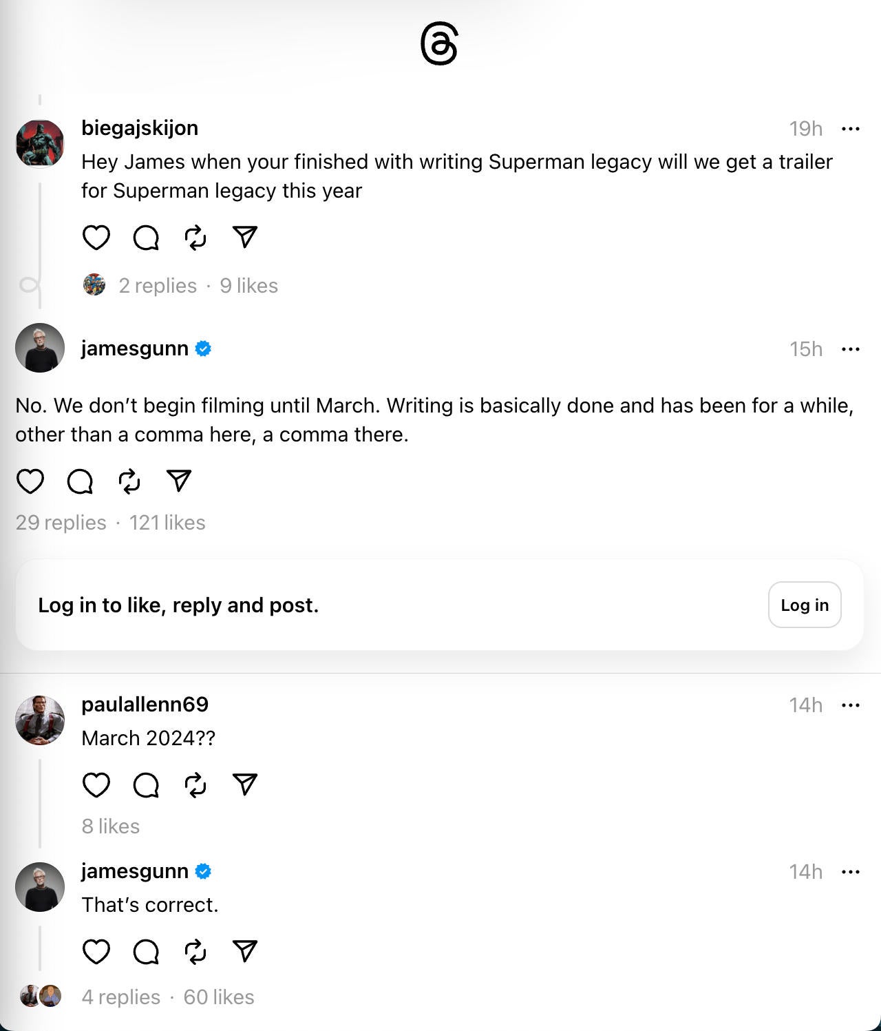 Superman Legacys James Gunn Gives New Script Update