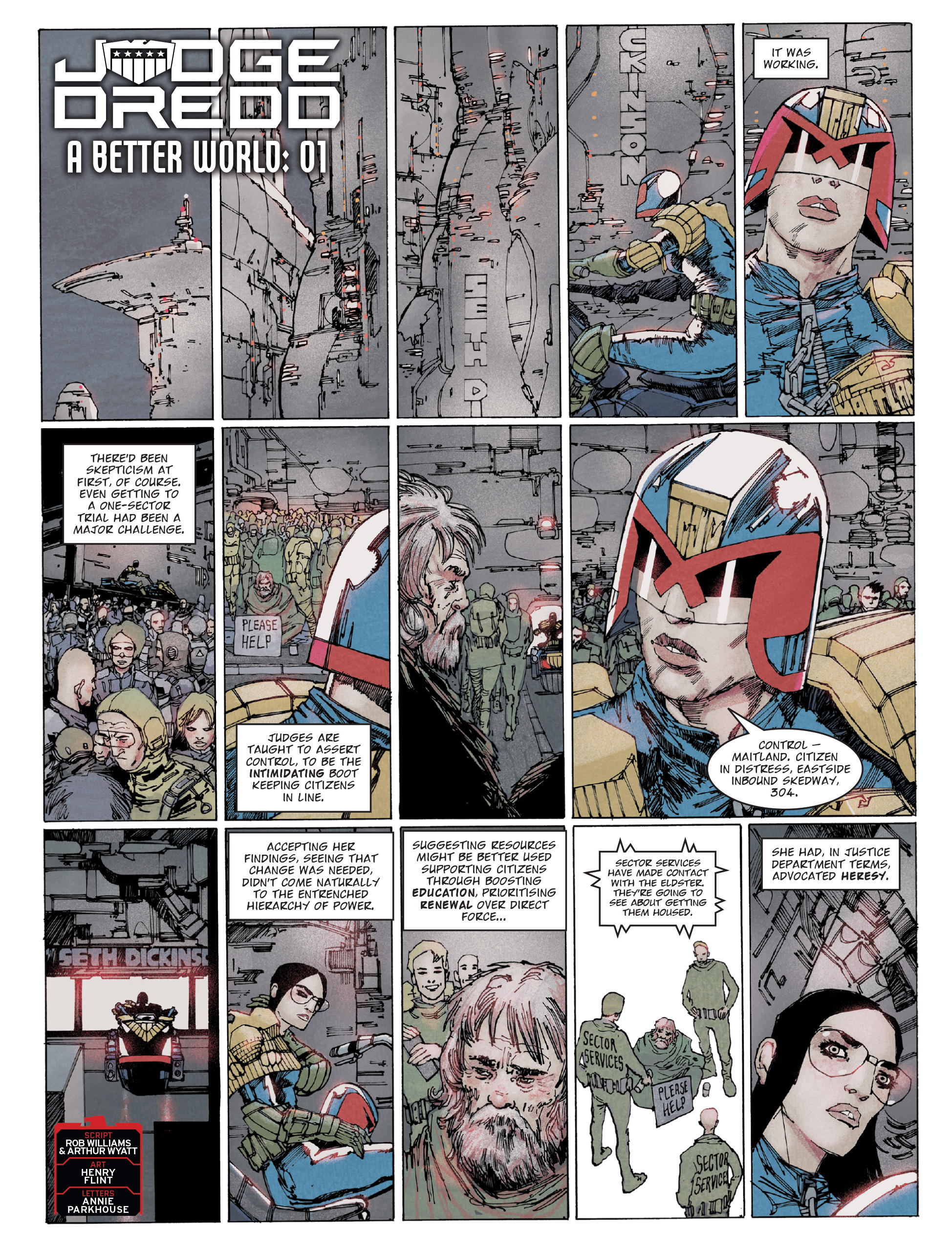 Judge Dredd: New 2000 AD Story Tries to Defund the Judges
