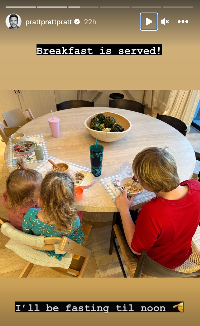 Chris Pratt Shares Rare Photo of All 3 of His Kids Together