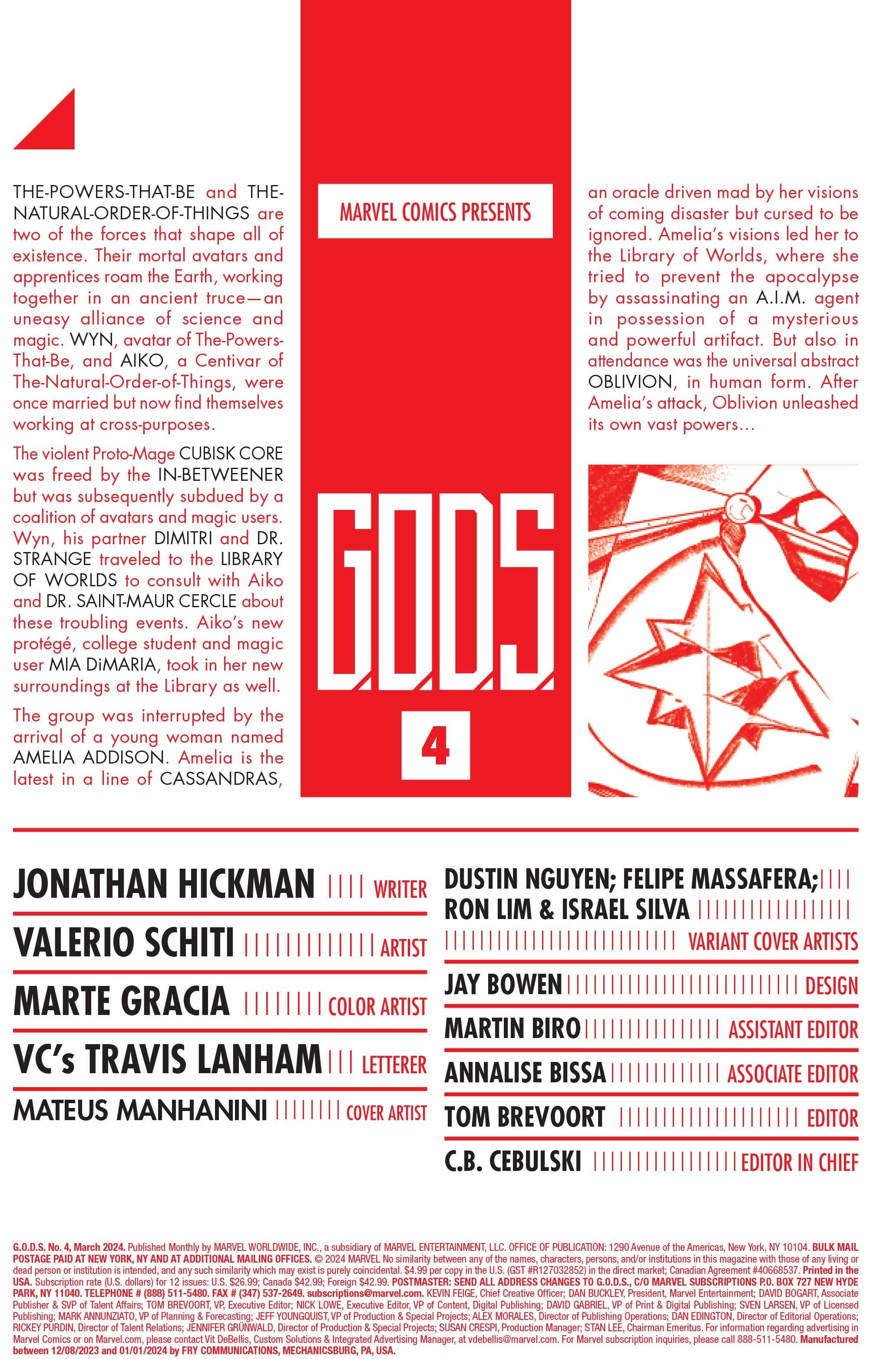 A Powerful Marvel Entity Plots Their Next Move in G.O.D.S. #4 (Exclusive)