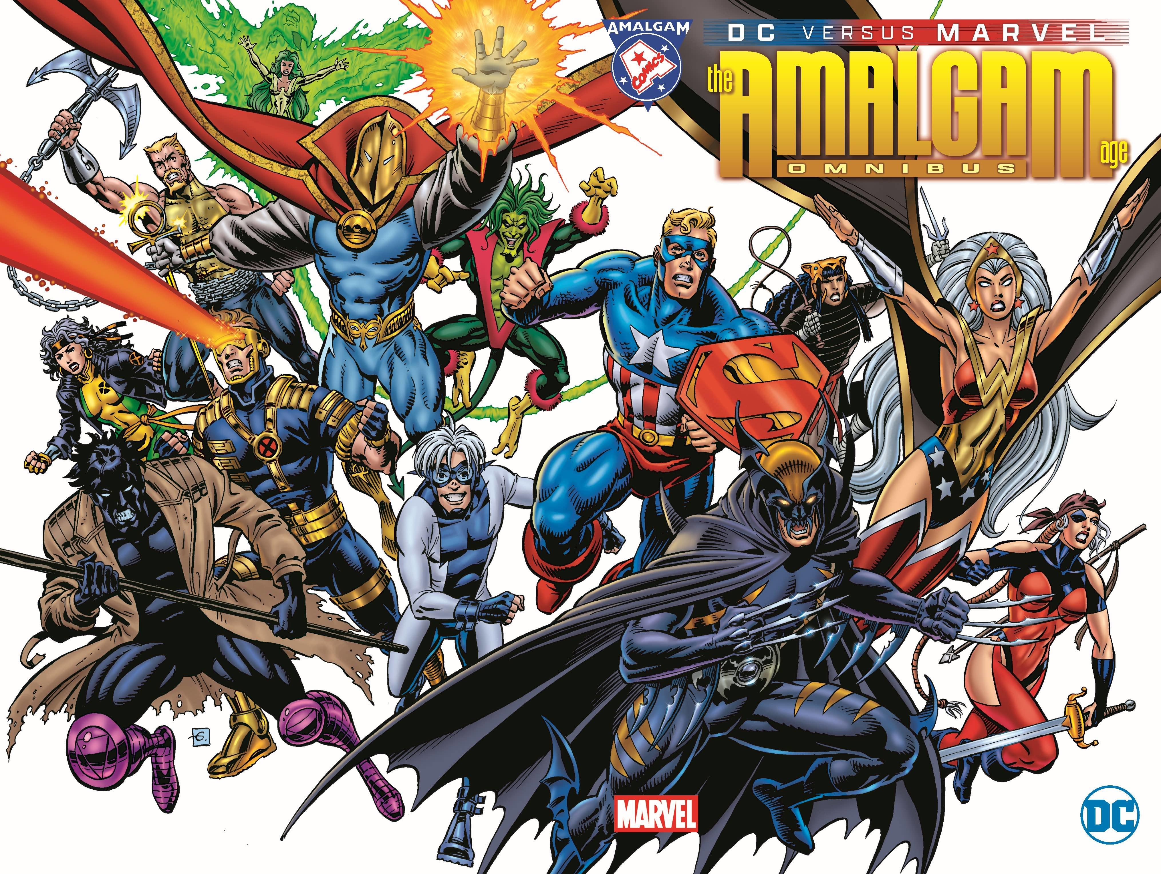 DC and Marvel Crossover and Amalgam Omnibuses Get New Covers