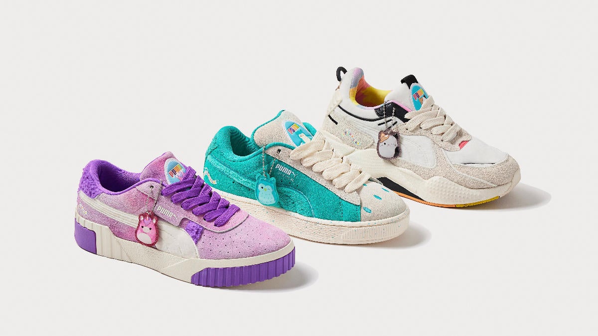 The Squishmallows x Puma Super Plush Sneaker Collection Is On Sale Now