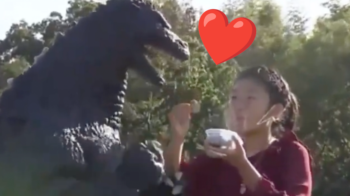 Godzilla Fulfills One Girl's Dream With the Ultimate Date: Watch