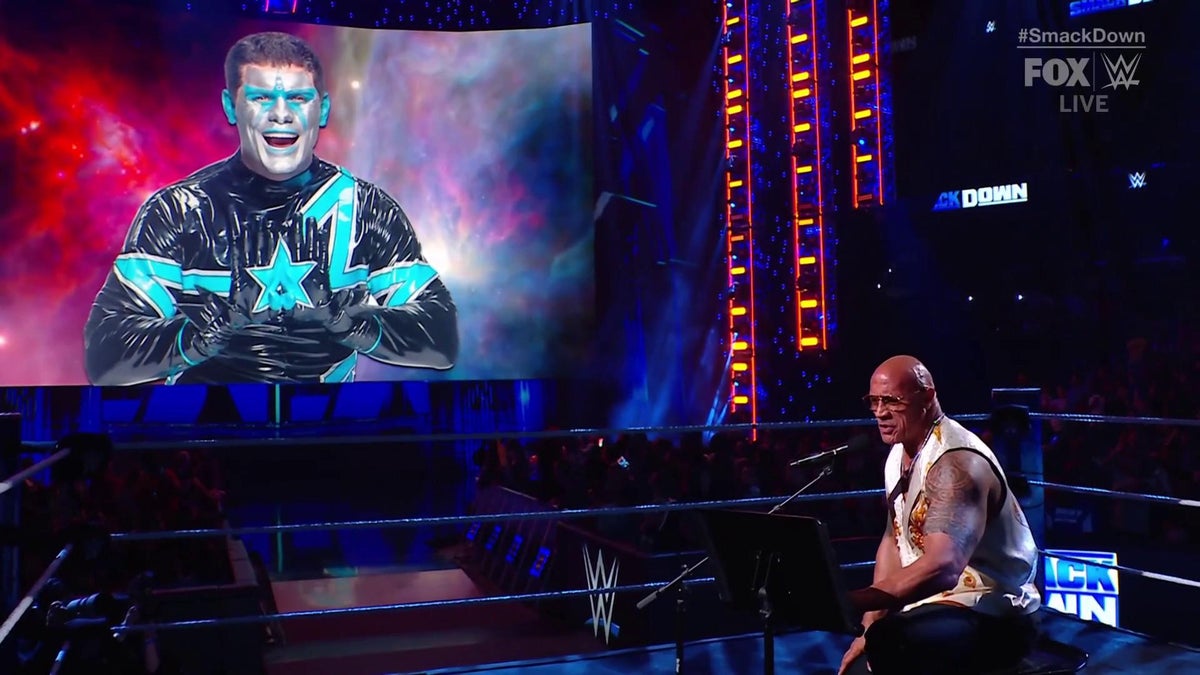 Watch The Rock Dedicate Song to Cody Rhodes, Stardust, Seth Rollins and ...
