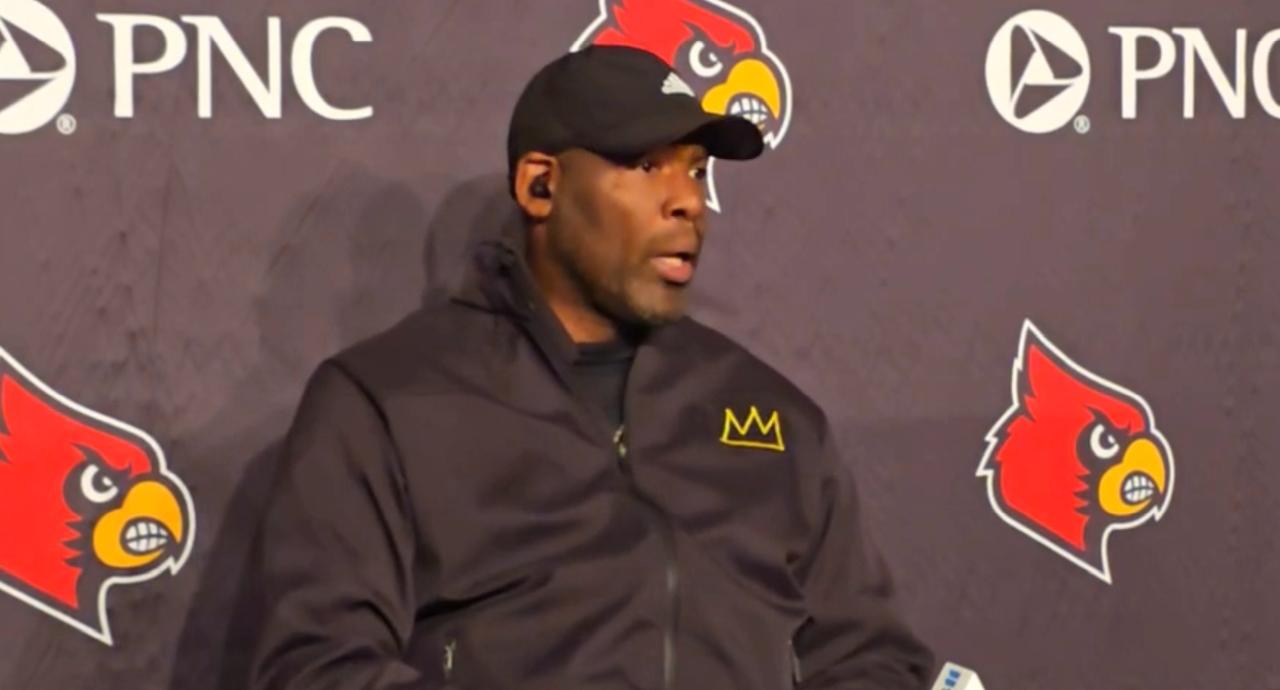 Ron English on the Louisville cornerbacks: Those guys can play, they're ...