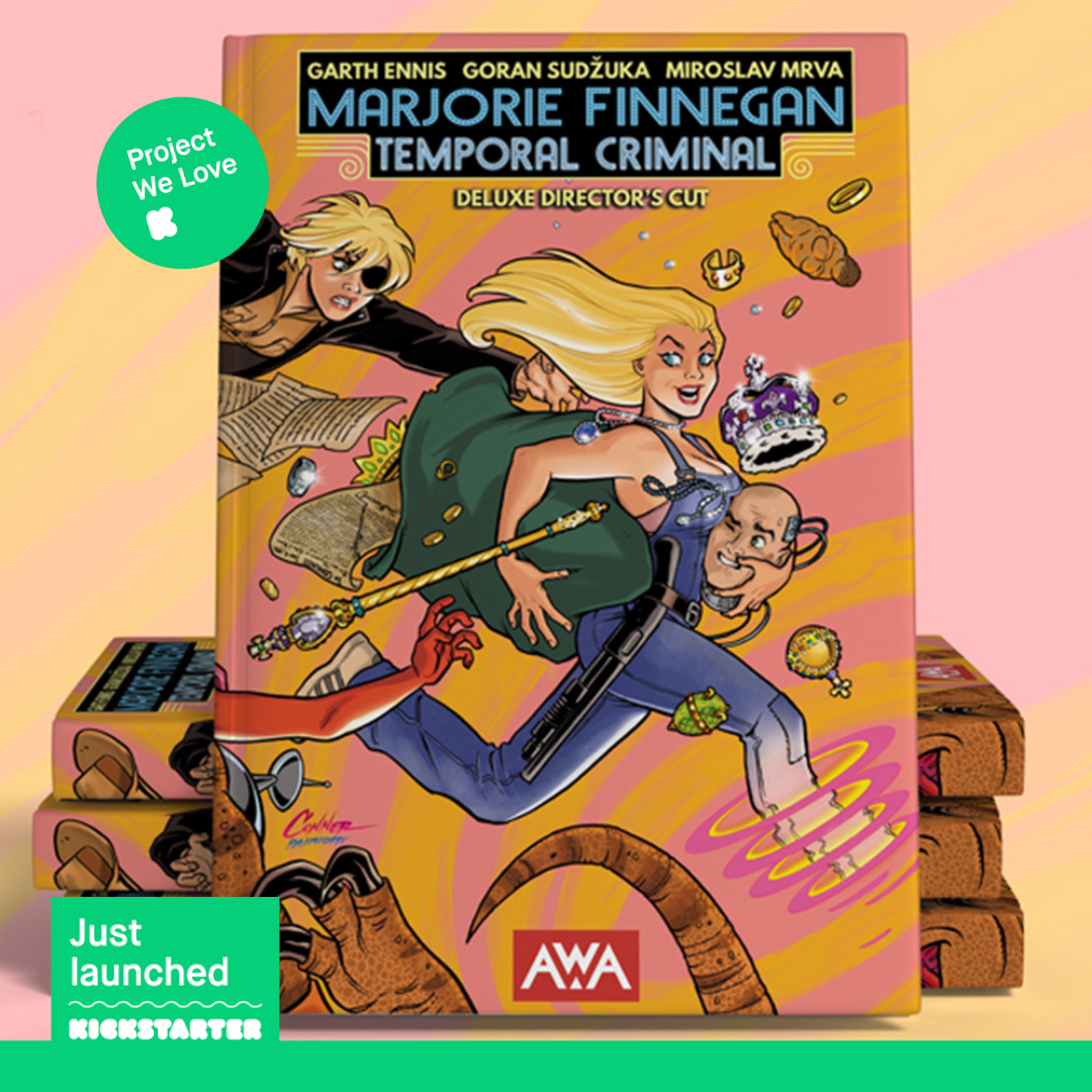 Garth Ennis Breaks Down Kickstarter Exclusives for Marjorie Finnegan, Temporal Criminal Expanded ...