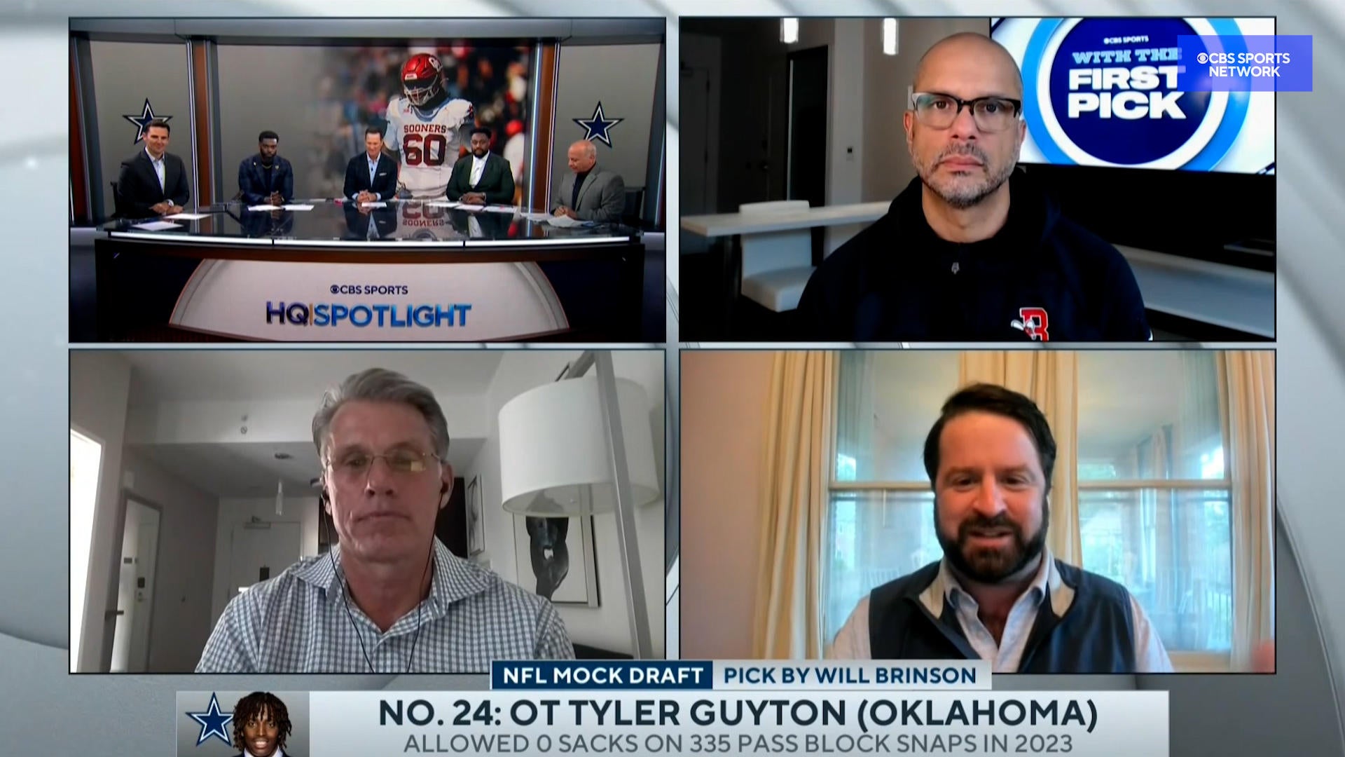 HQ Spotlight Mock Draft: The Cowboys Take Tyler Guyton with Pick #24 ...