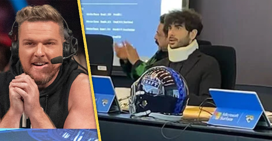 WWE's Pat McAfee Responds to AEW President Tony Khan's Neck Brace ...