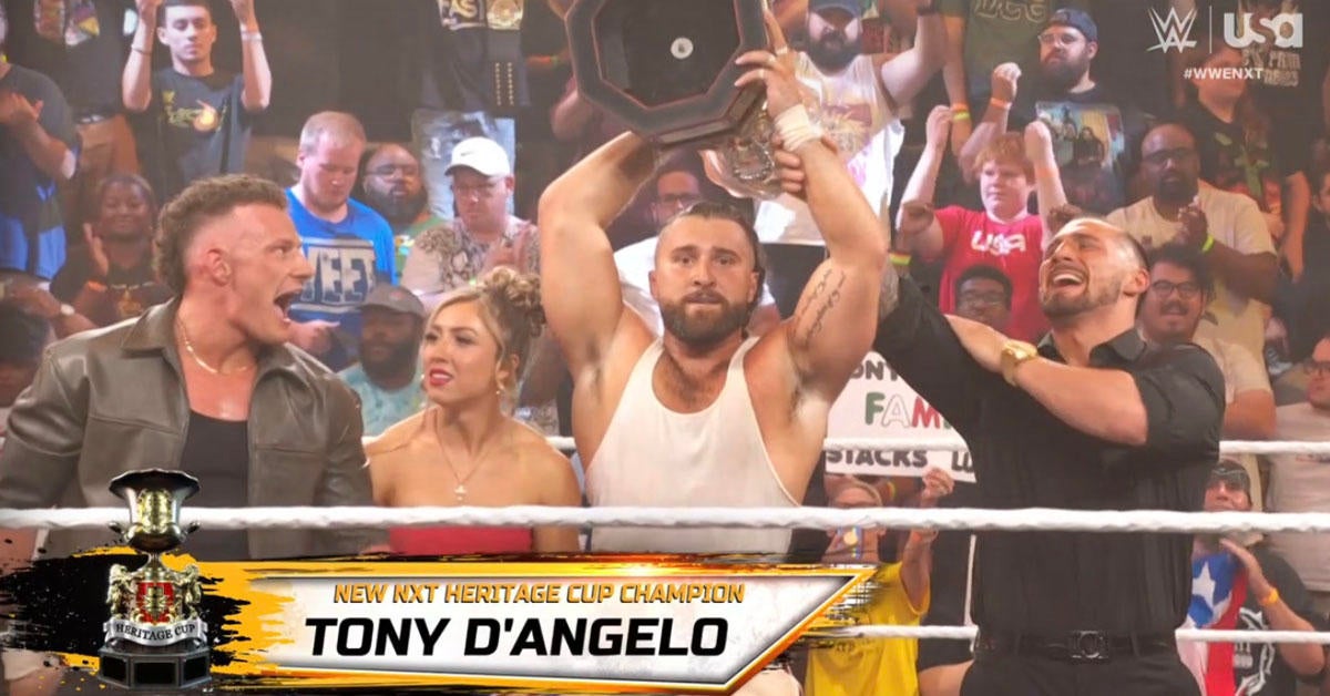 WWE's Tony D'Angelo Becomes New NXT Heritage Cup Champion