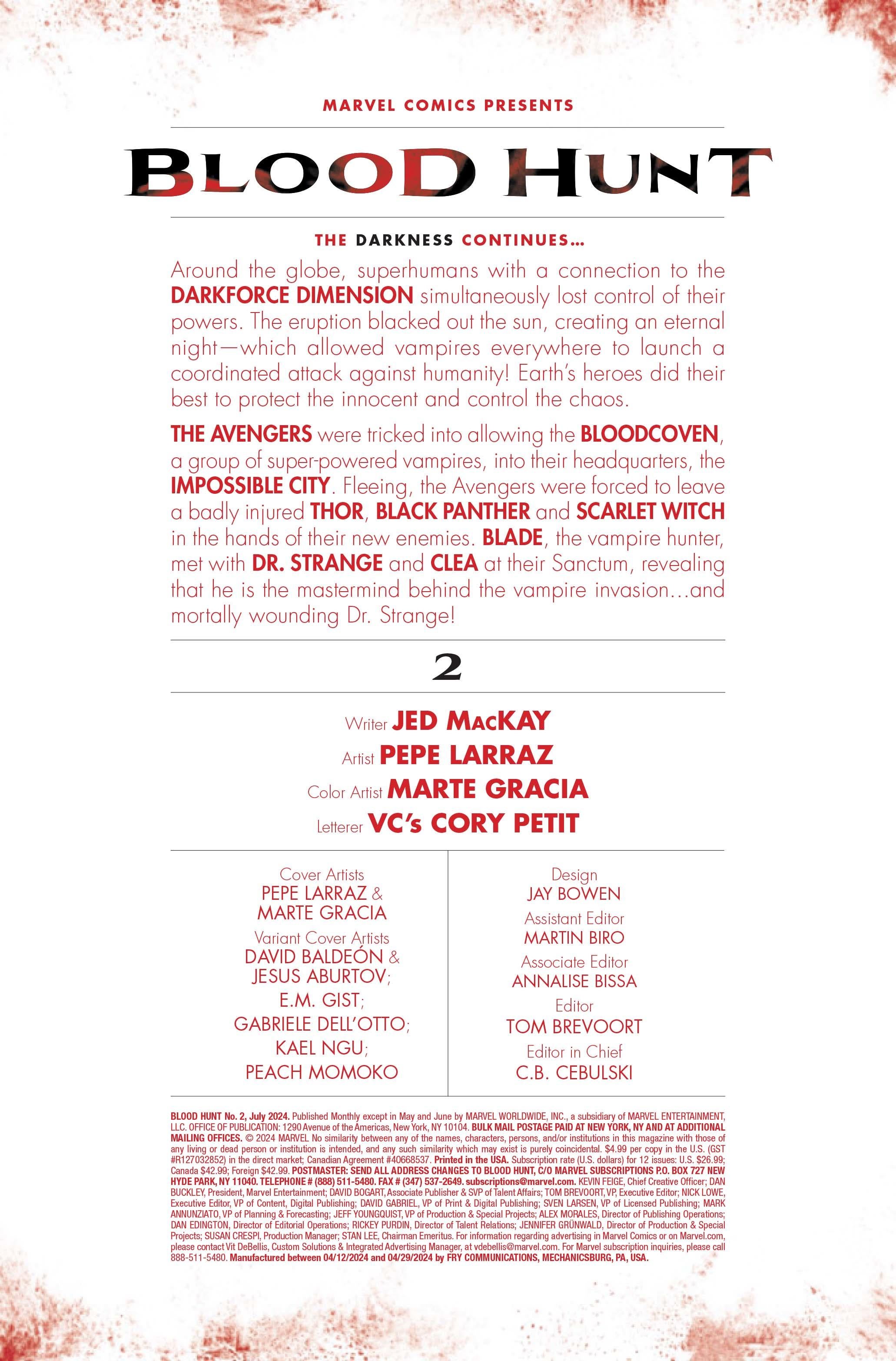 Blood Hunt Reveals Which Avenger Has Been Turned Into a Vampire (Exclusive)