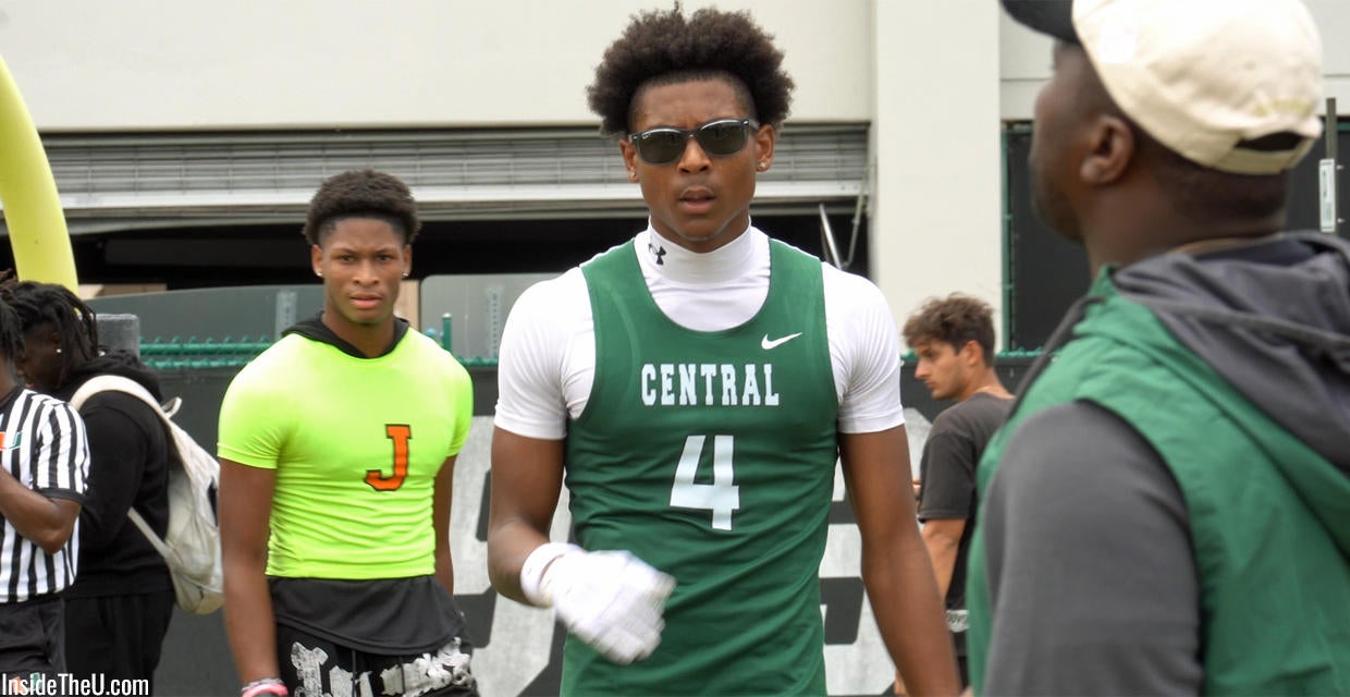 2025 WR Naeshaun Montgomery at Miami 7-on-7 camp Stream of NCAA ...