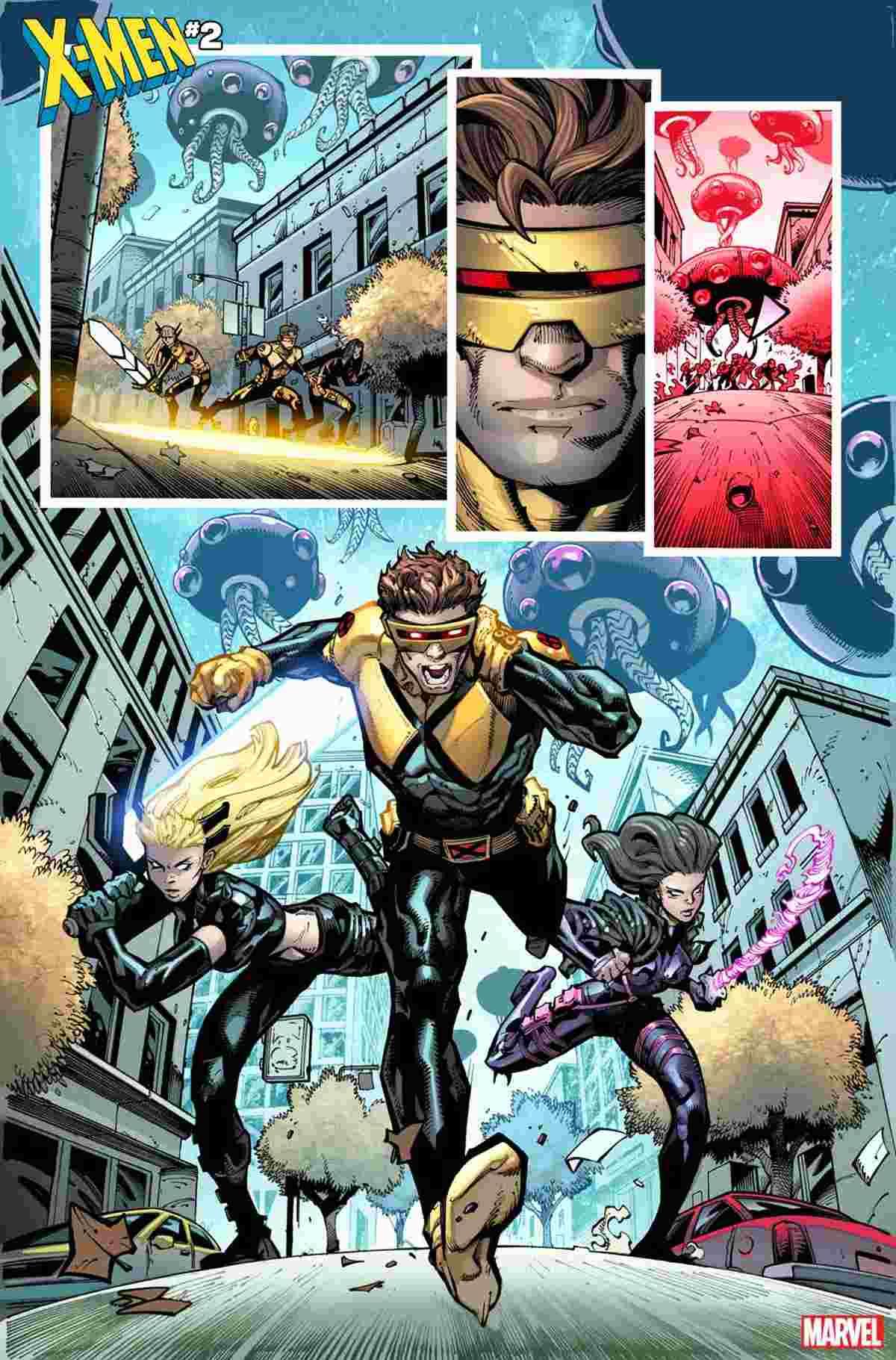 X-Men #2 First Look: Mutants vs. Aliens (Exclusive)