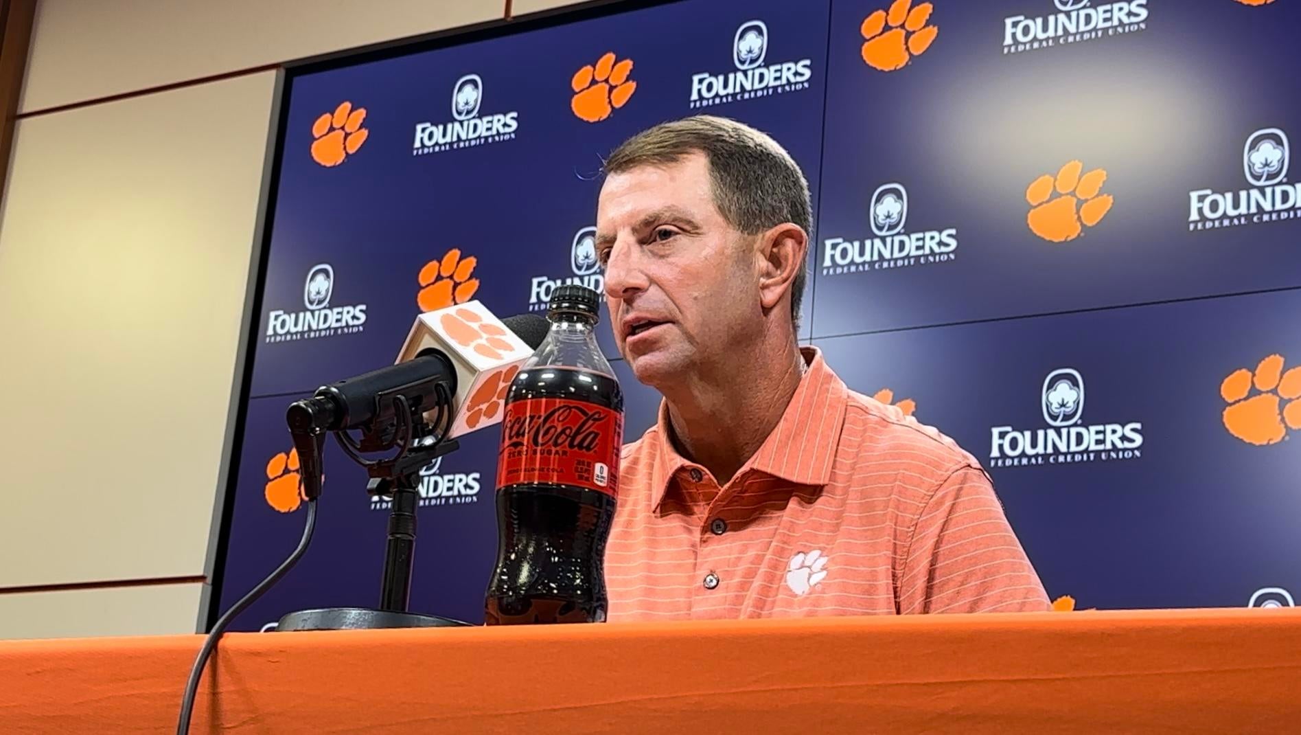 Dabo Swinney thinks the in helmet communication is an advantage and ...