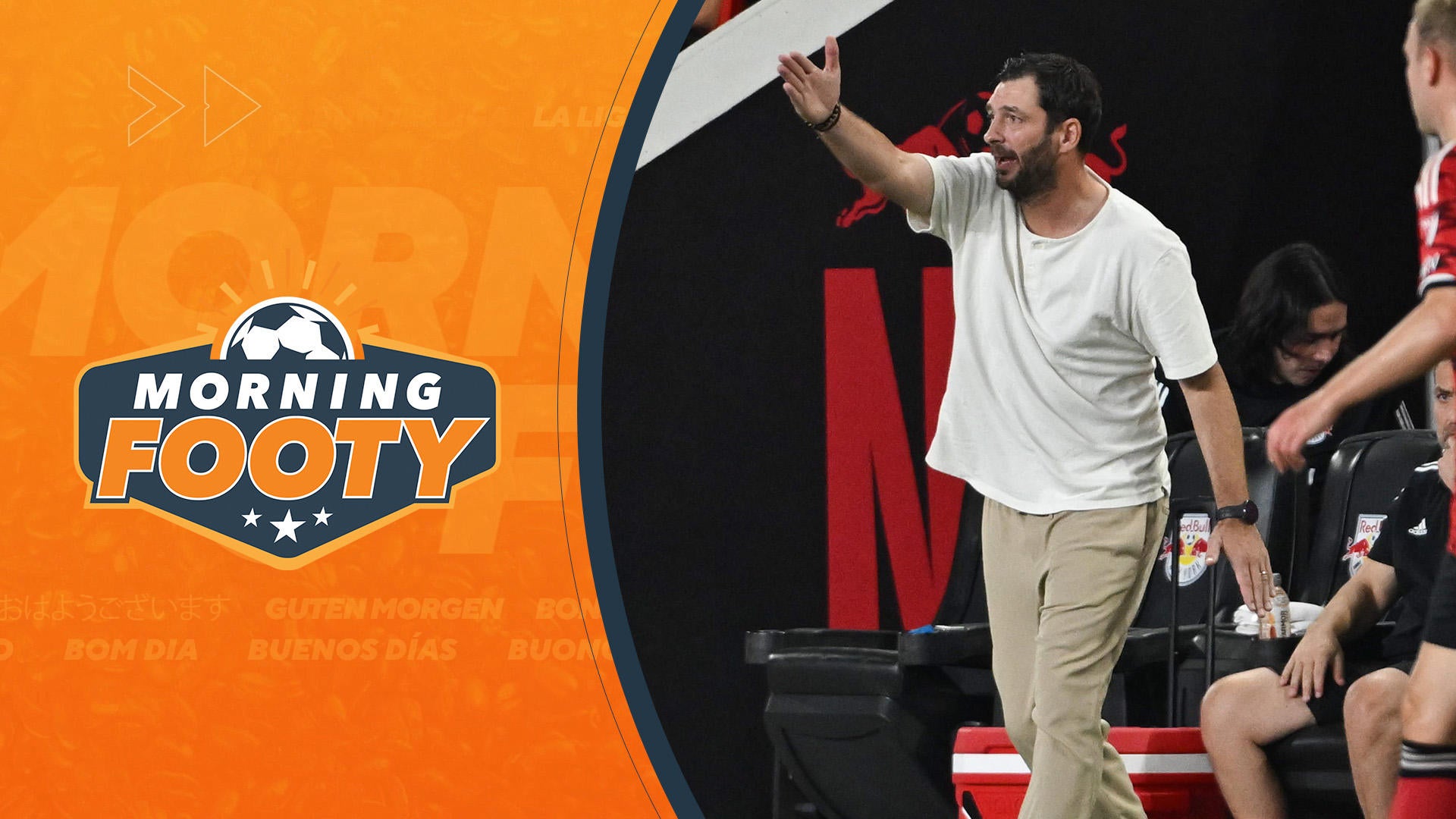 Sandro Schwarz Talks NYRB's Season So Far! - Morning Footy Stream of ...