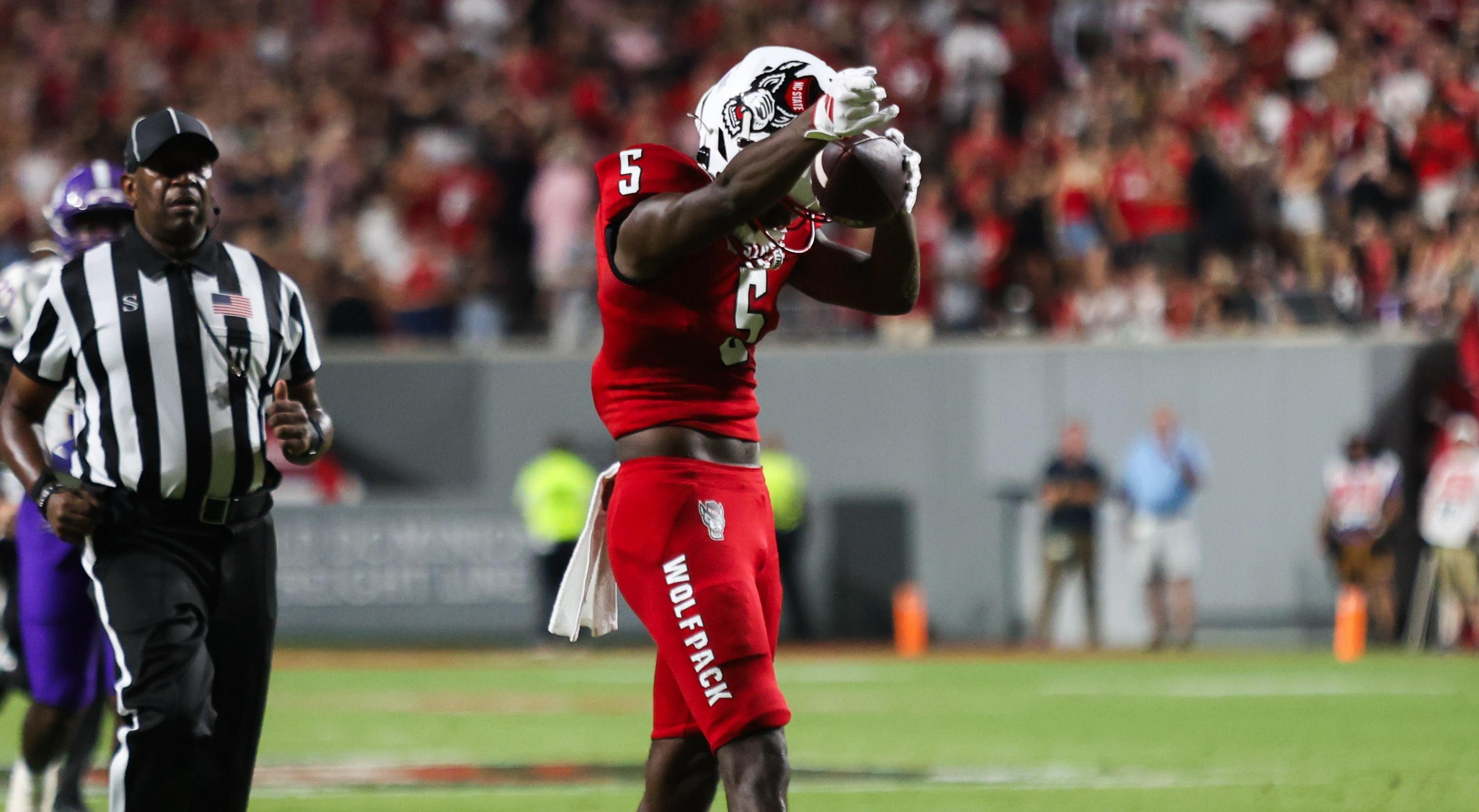 NC State WR Noah Rogers: 'We're gonna keep going 'til the wheels fall off' Stream of NCAA ...