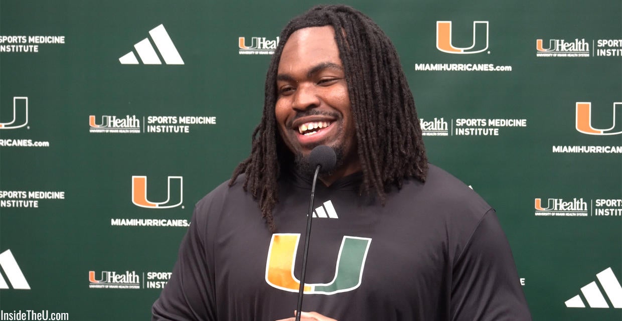 Miami's Simeon Barrow pleased with progress as defensive line impresses ...