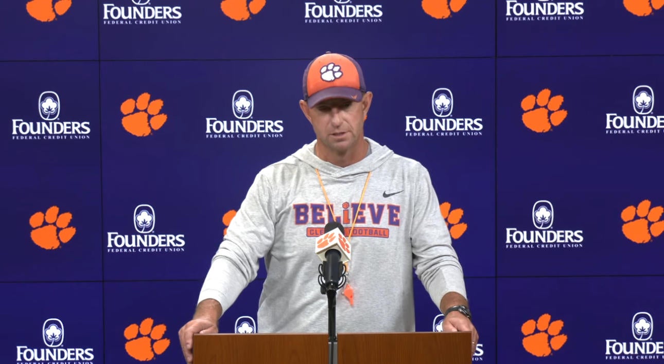Dabo Swinney "These guys, they got an opportunity right in front of ...