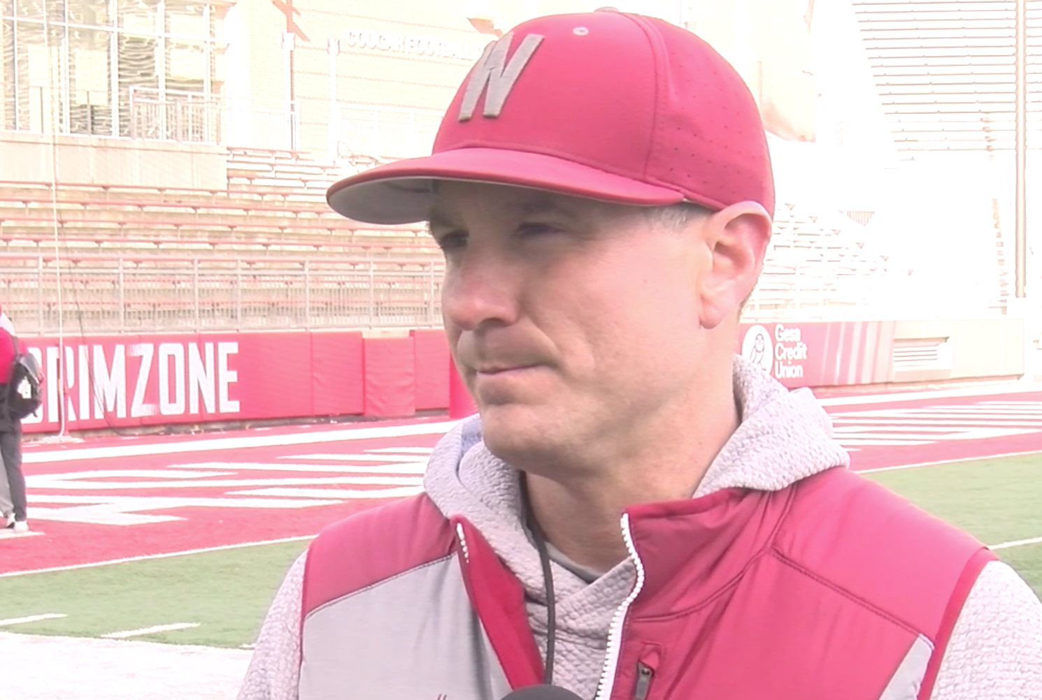 45 seconds with Jake Dickert, still searching for that dominant O-line ...