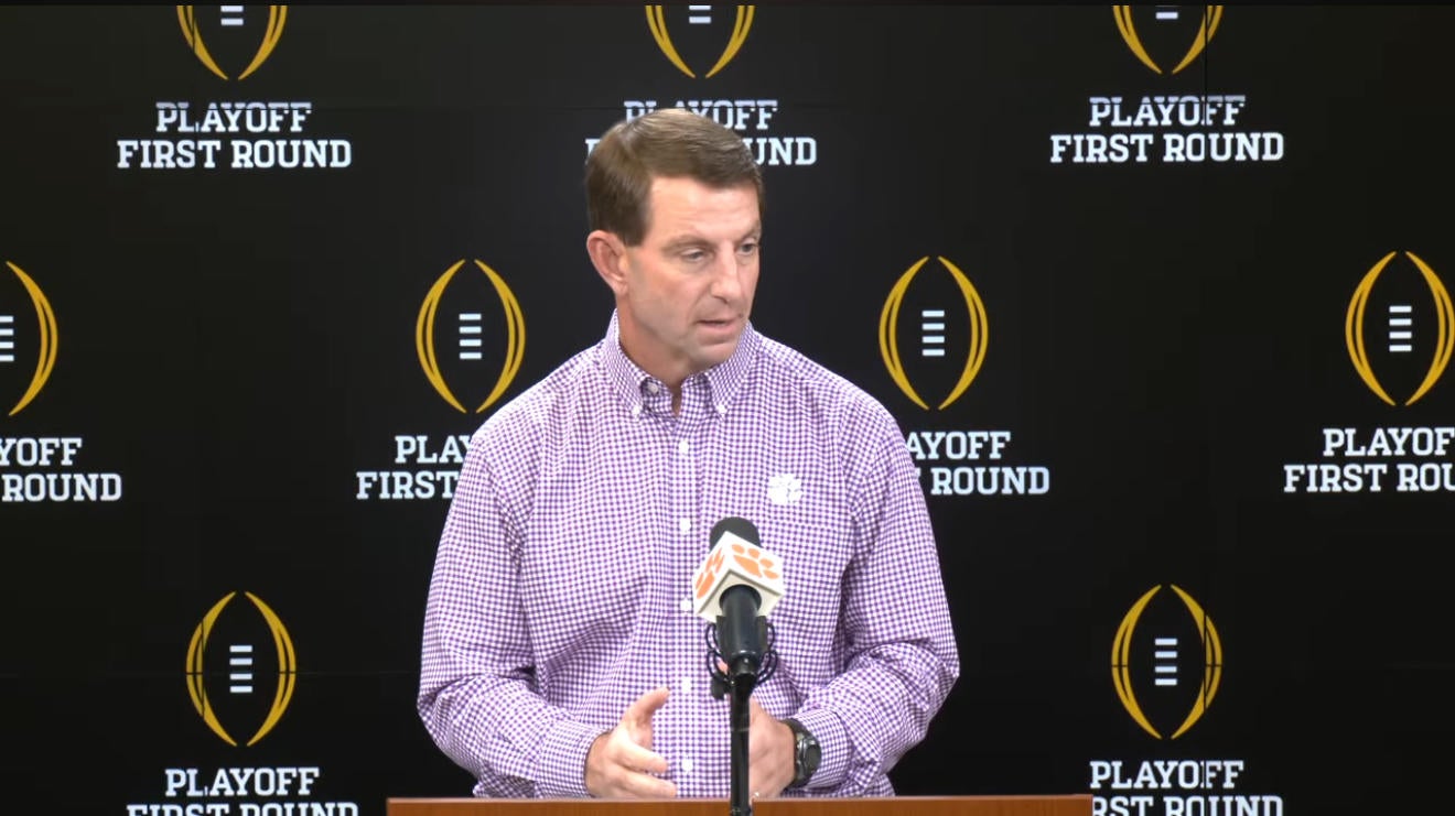 Dabo Swinney "They're really talented, they're really skilled" Stream ...