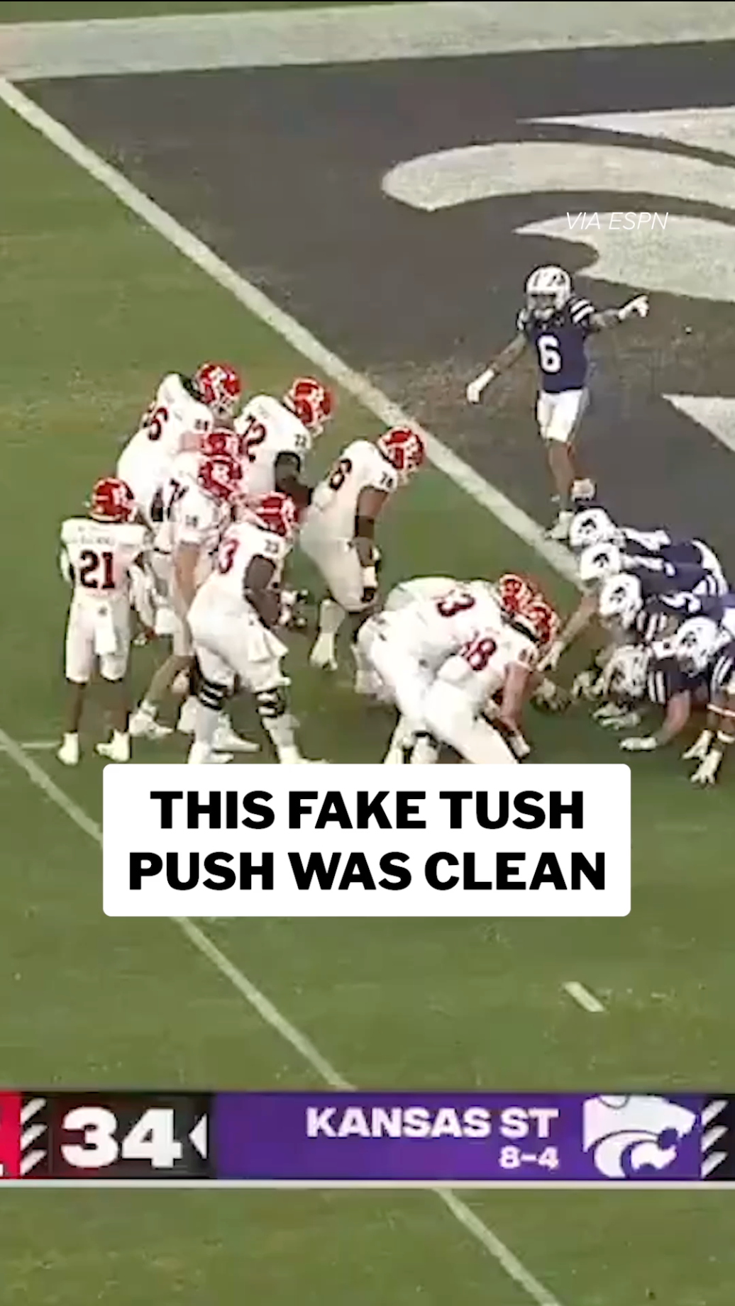 This fake tush push was clean Stream of National Football League - CBS ...