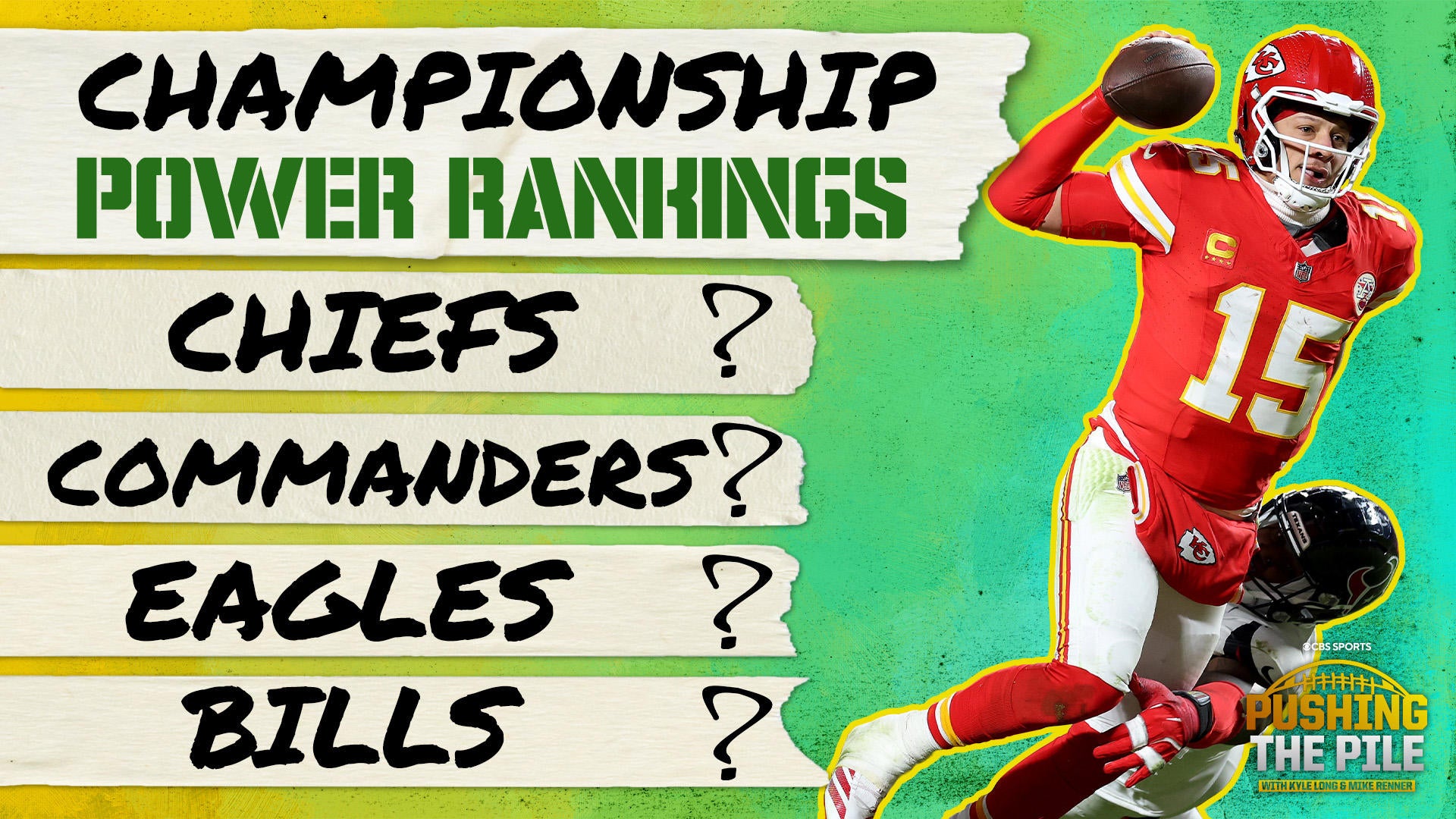 Pushing the Pile - Championship Power Rankings: Commanders still here ...