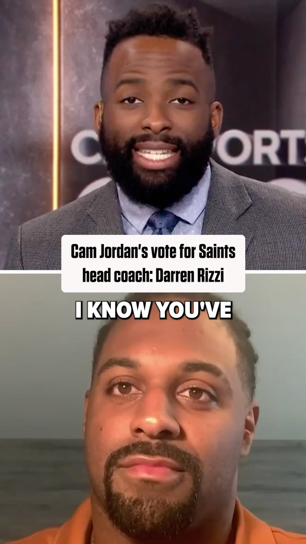Cam Jordan's vote for Saints head coach: Darren Rizzi Stream of ...