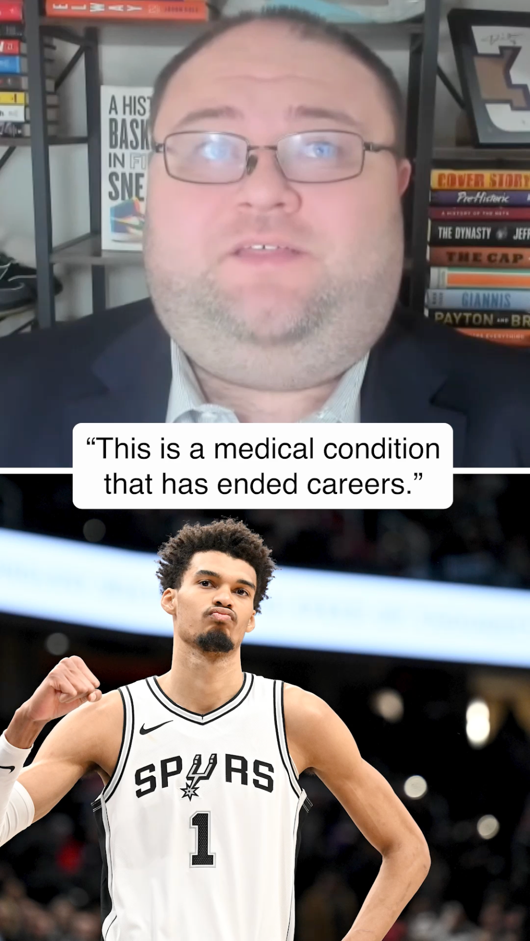 NBA Writer Sam Quinn says Wemby's medical condition has "ended careers ...