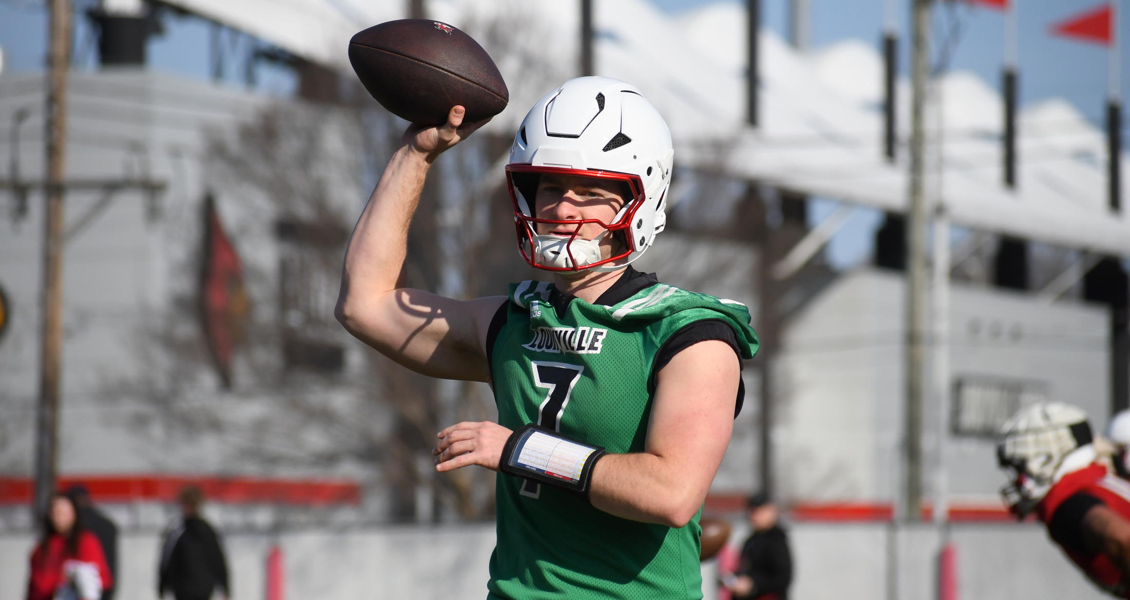 Louisville head coach Jeff Brohm: I like QB Miller Moss a lot Stream of ...