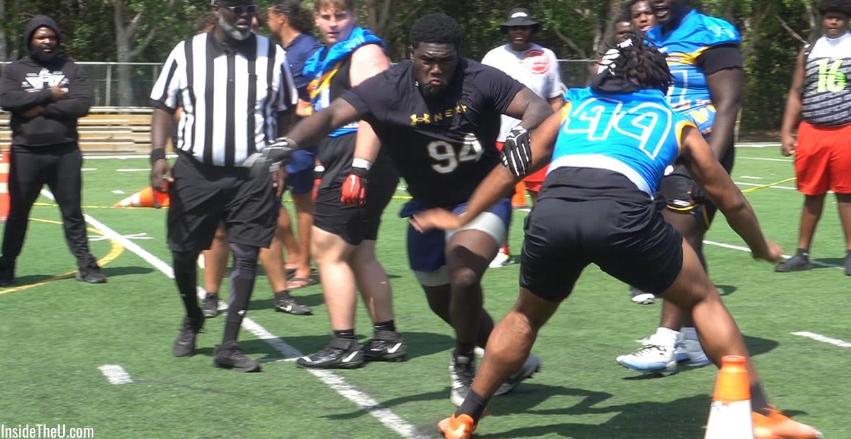 2027 DL Jamar Thompson at Battle in the Trenches 5v5 Tournament Stream ...