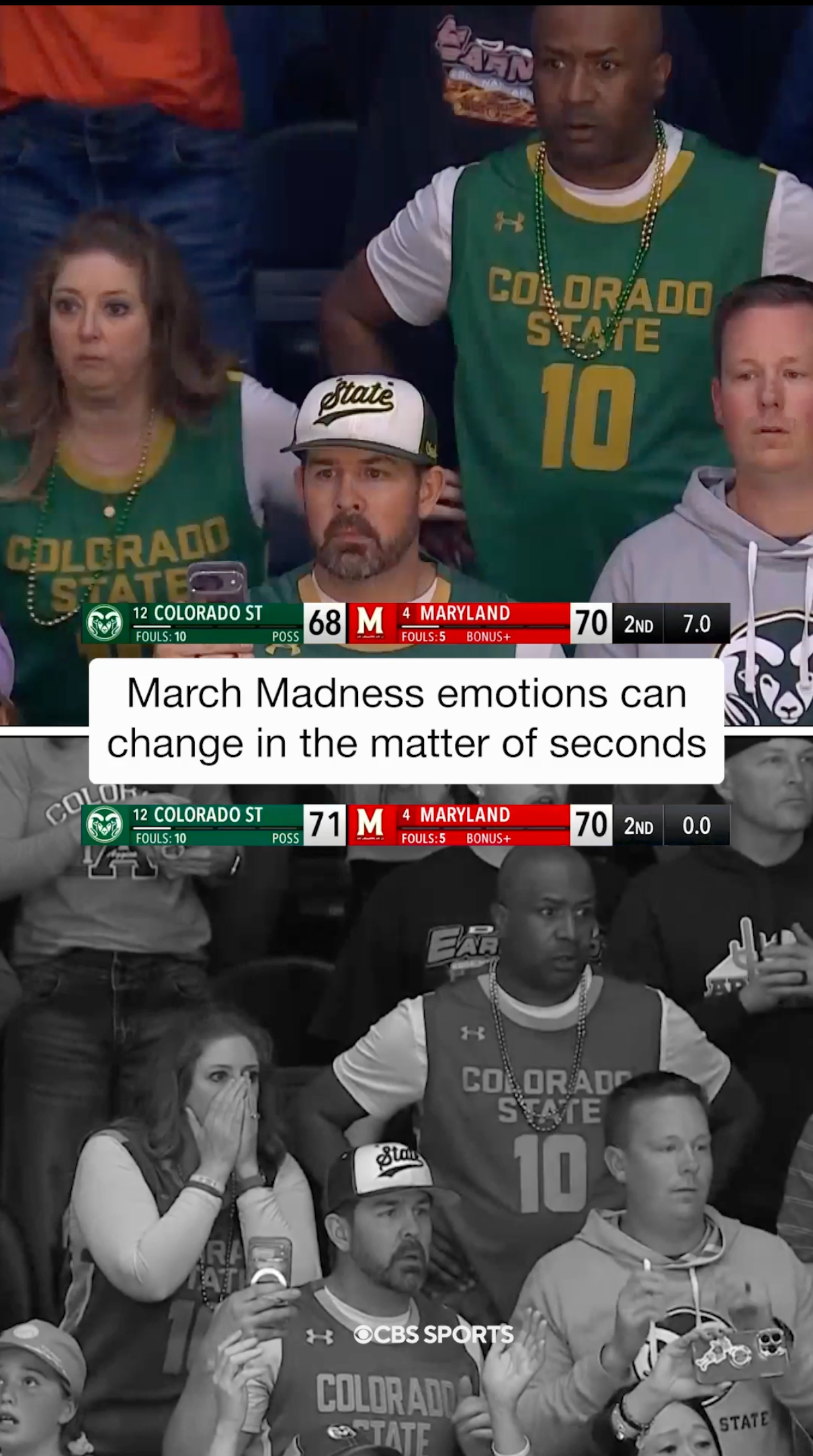 March Madness emotions can change in the blink of an eye Stream of ...