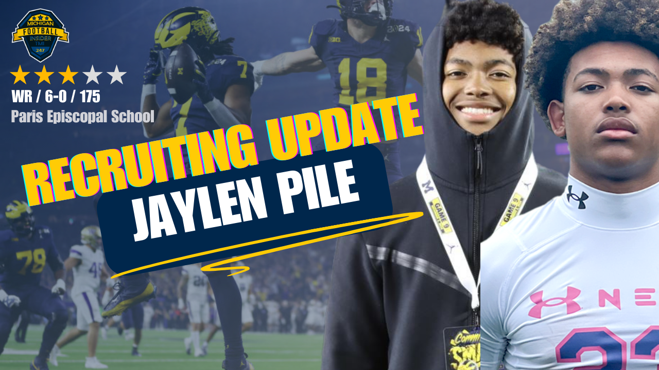 Michigan Recruiting Update - Jaylen Pile Talks Michigan and Michigan Offense with Chip Lindsey ...