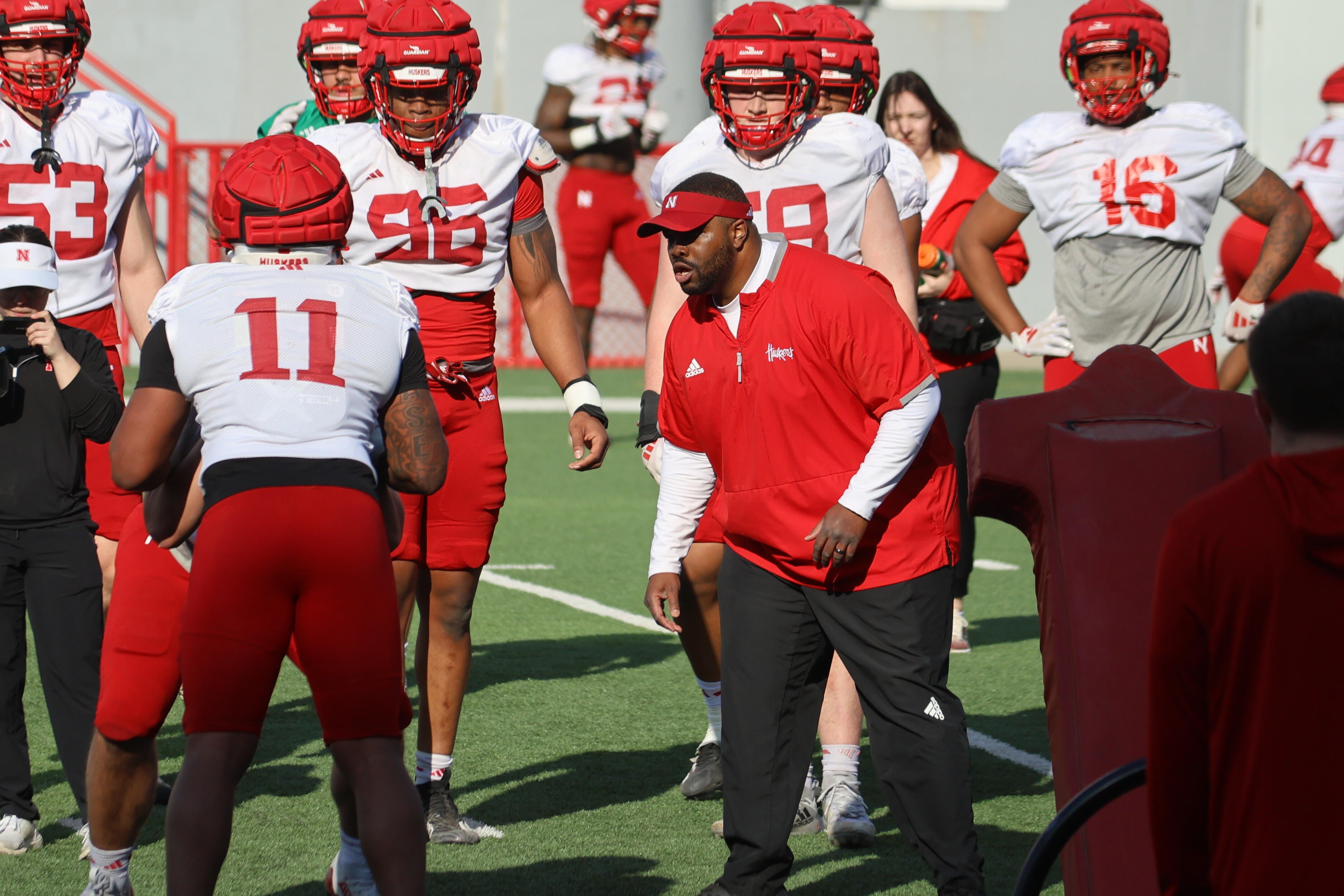 Nebraska's Riley Van Poppel talks defensive line progress this spring ...