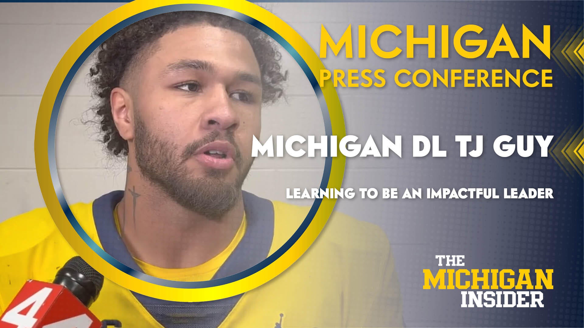Michigan DL TJ Guy - Learning to be an Impactful Leader of Defense ...