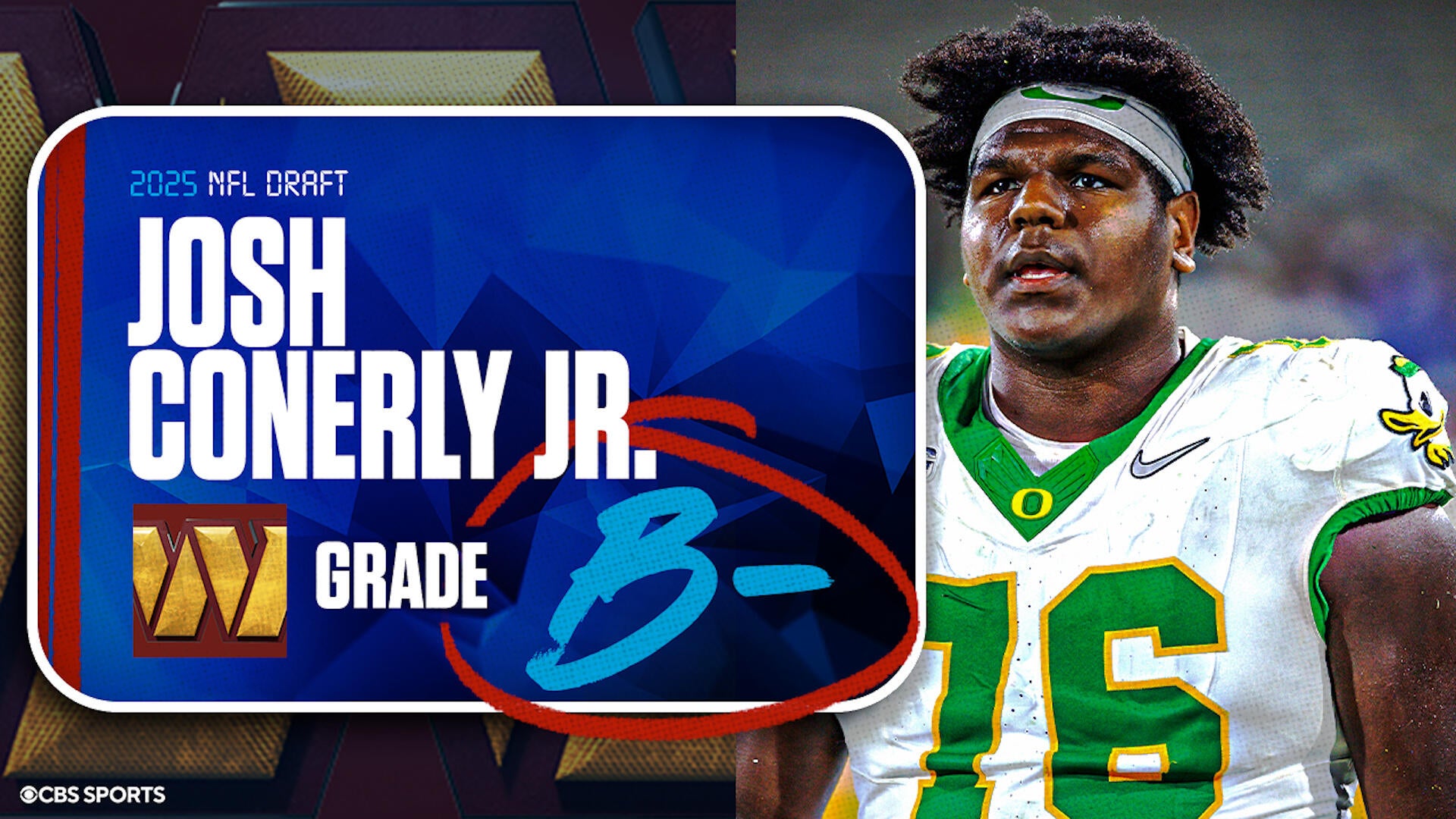 2025 NFL Draft Grades: Commanders Select Josh Conerly Jr No. 29 Stream ...