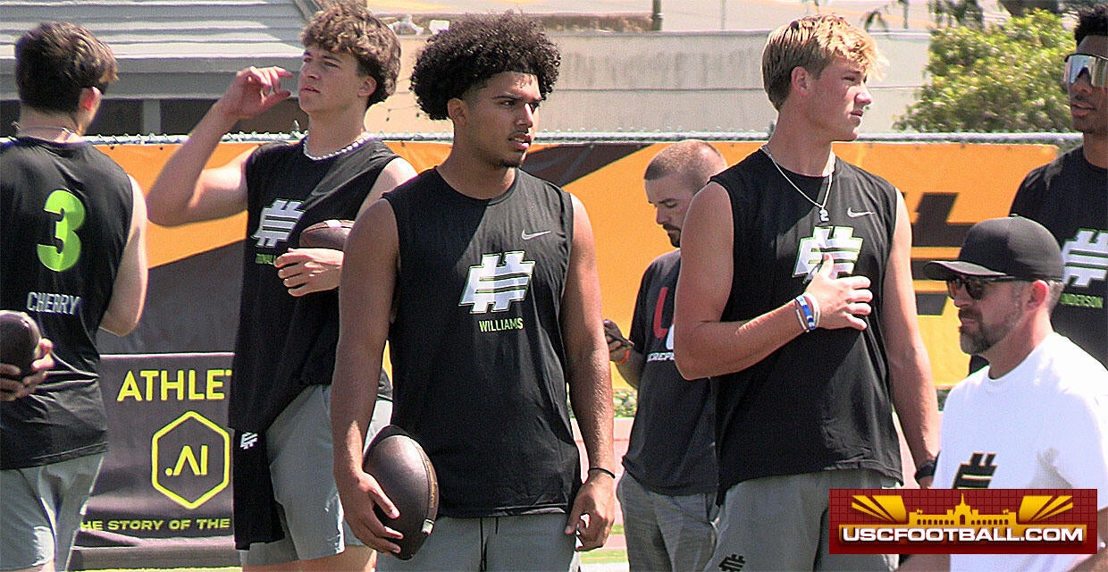 USC QB commit Jonas Williams goes off during the 2025 Elite 11 7-on-7 ...