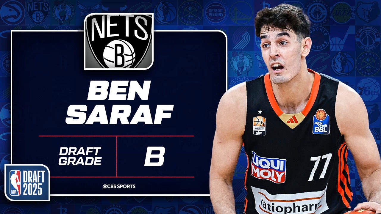 Ben Saraf Selected No. 26 Overall by Nets | 2025 NBA Draft Grades and ...