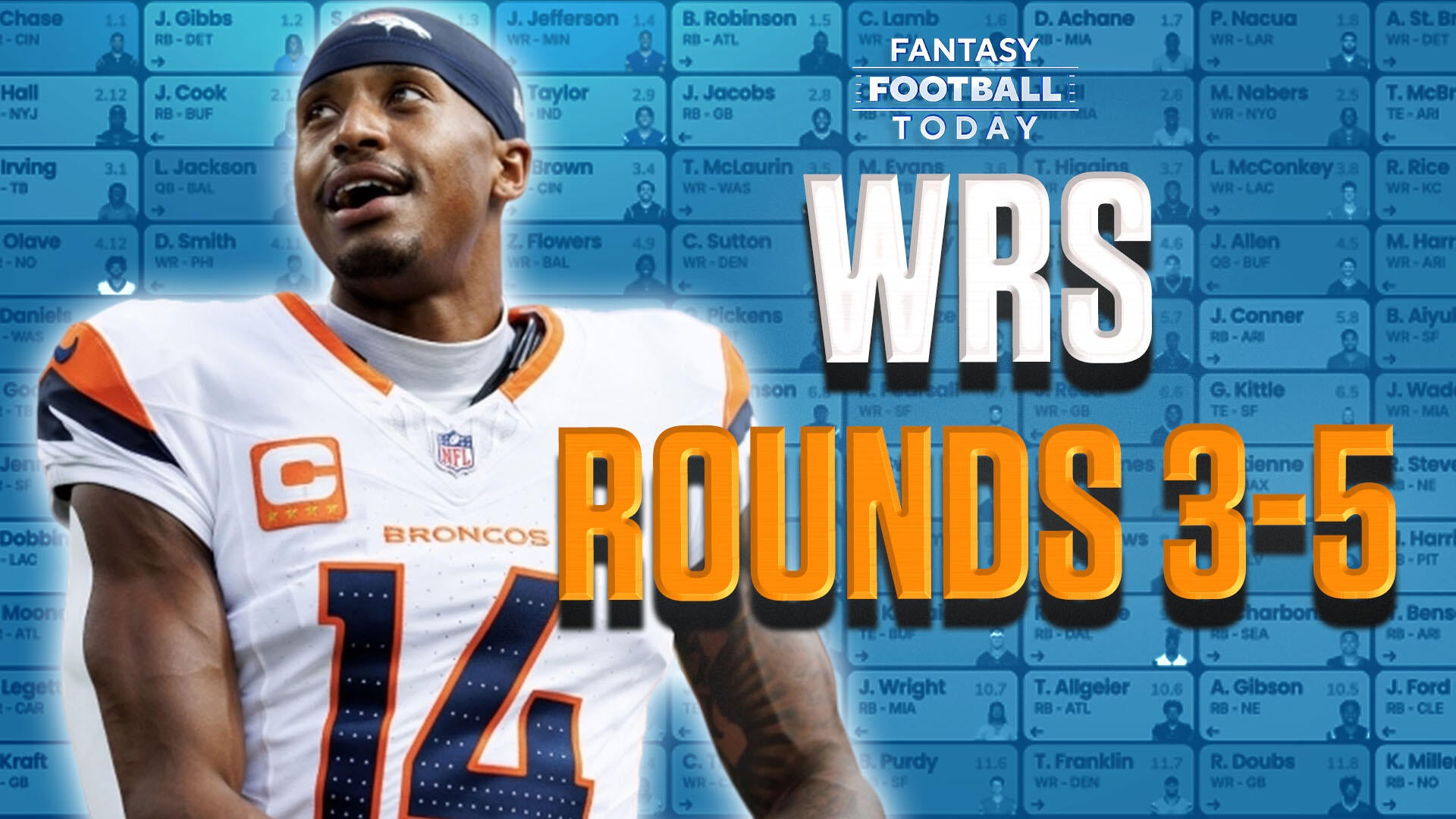 FFT: Top WR Targets in Rounds 3-5! Rankings, ADP Value, & More! (7/7 ...