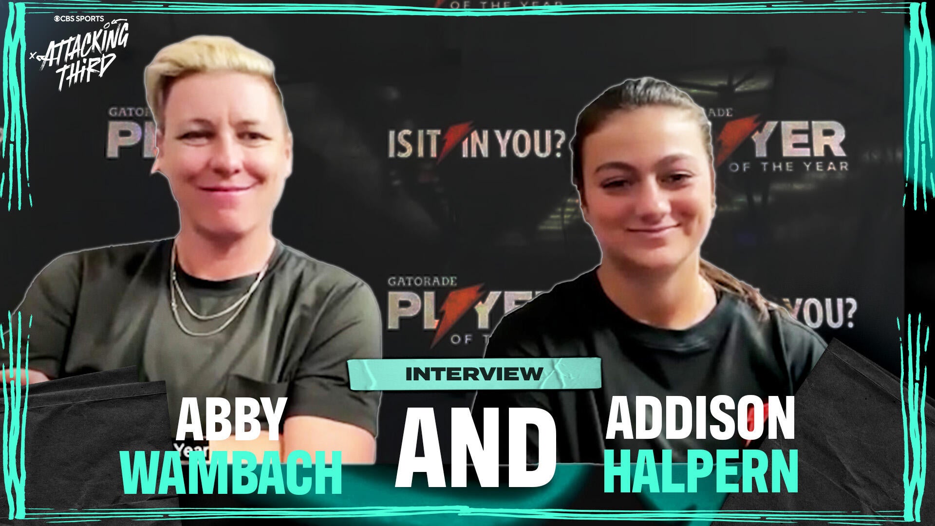 INTERVIEW: USWNT LEGEND Abby Wambach & Gatorade NATIONAL POTY Addison ...