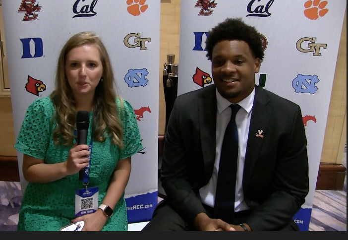 One-on-one with Virginia DE Mitchell Melton at ACC Kickoff Stream of ...