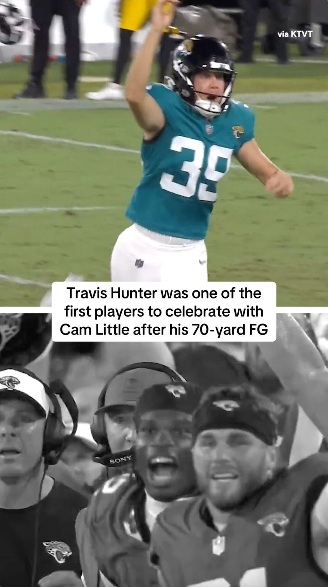 Hunter celebrates 70-yard FG Stream of National Football League - CBS ...