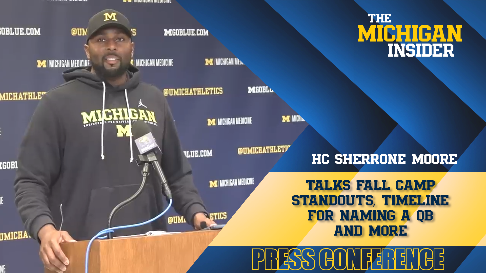 TMI - Michigan Presser - HC Sherrone Moore talks fall camp standouts ...